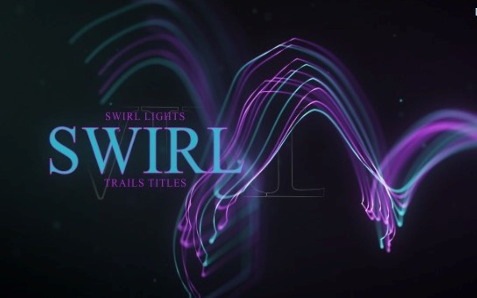Swirl Light Trail Titles Logo Reveal- After Effects Templates