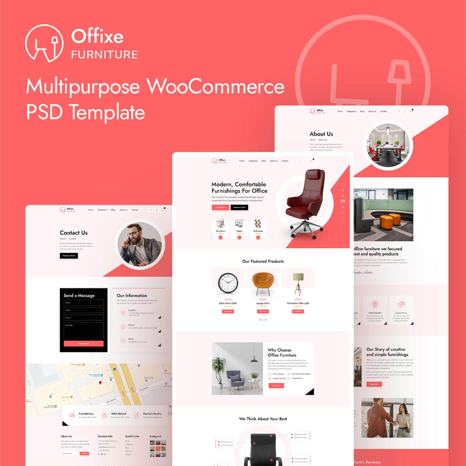 Offixe - Multipurpose WooCommerce PSD Template (New)