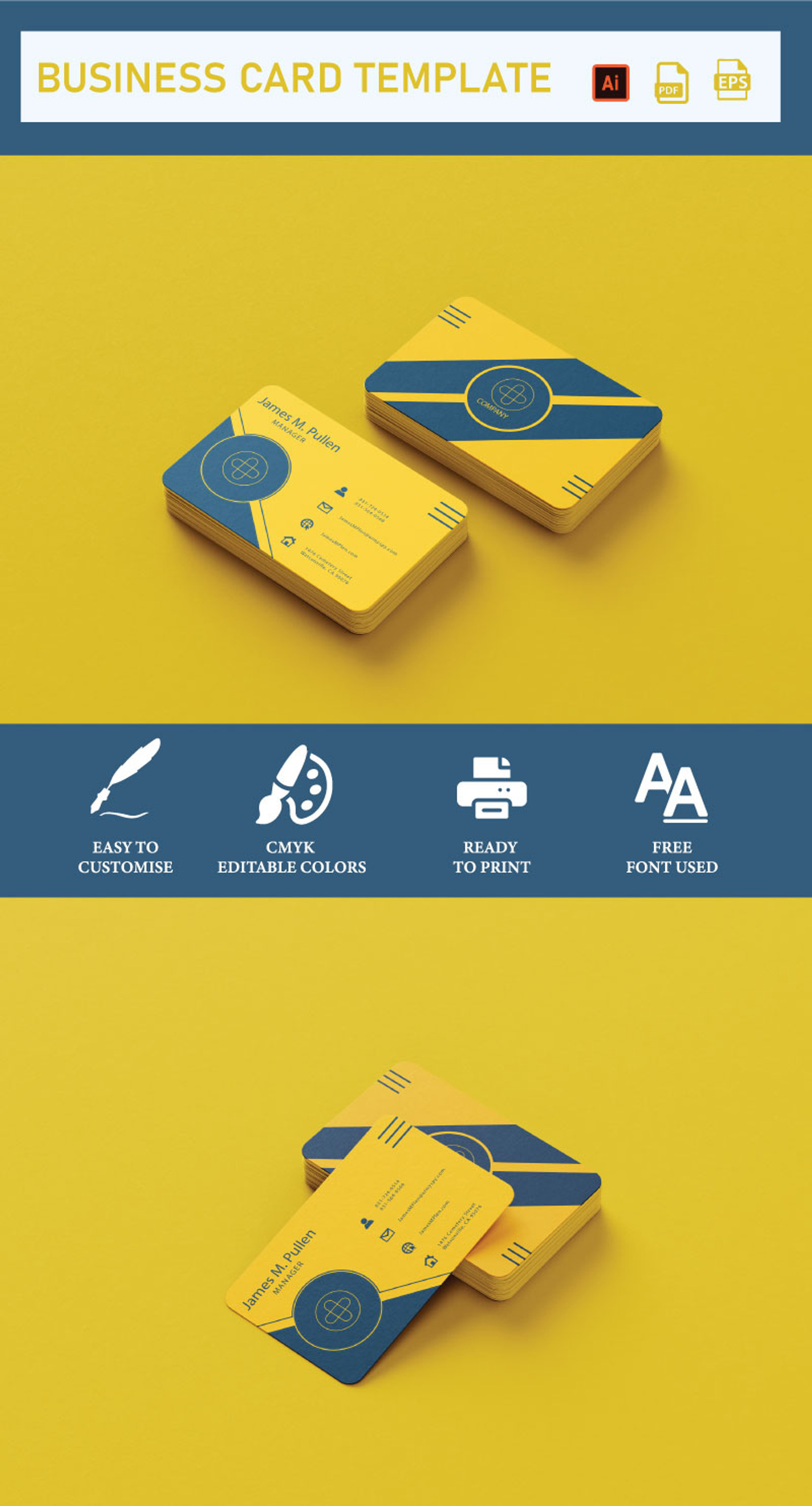 Smart Business Card For Business and Company - Business Card