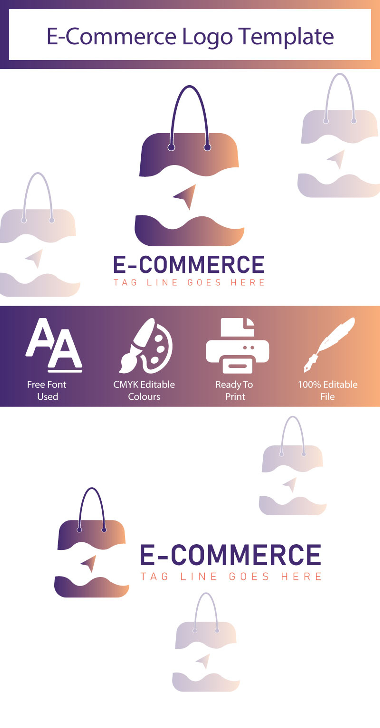 E Commerce Logo Template - Store Logo Template