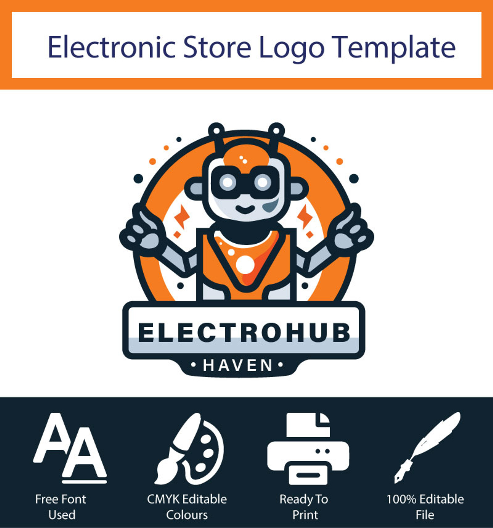Electronic Store Logo Template - Online Store Template