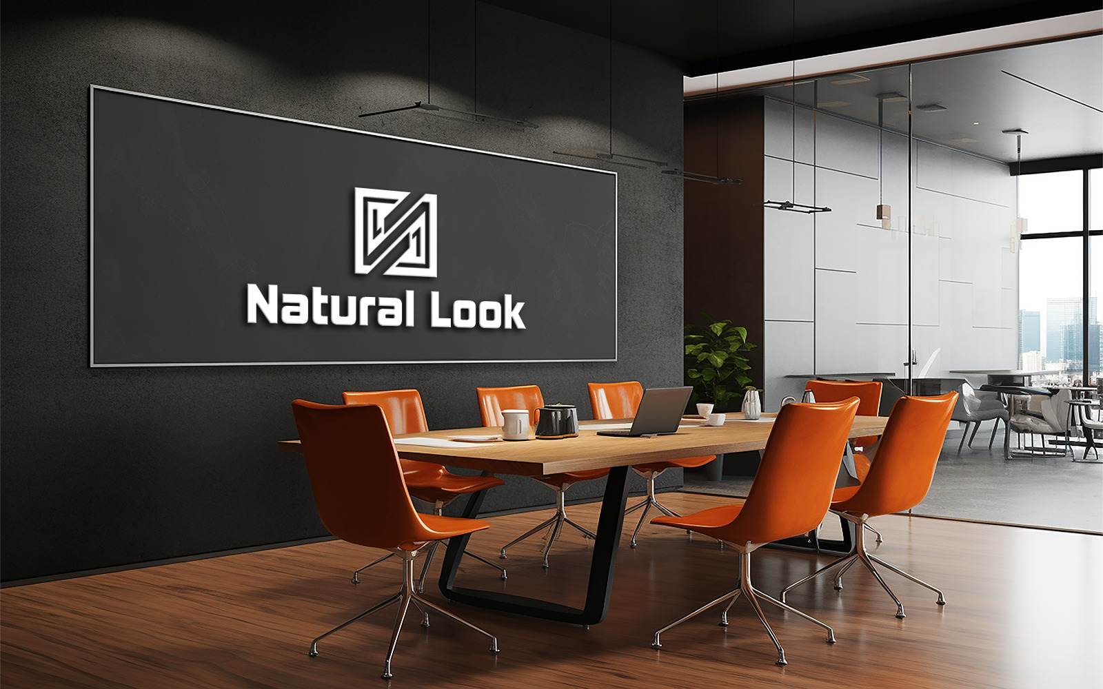 Interior Office Logo Mockup #375510 - TemplateMonster