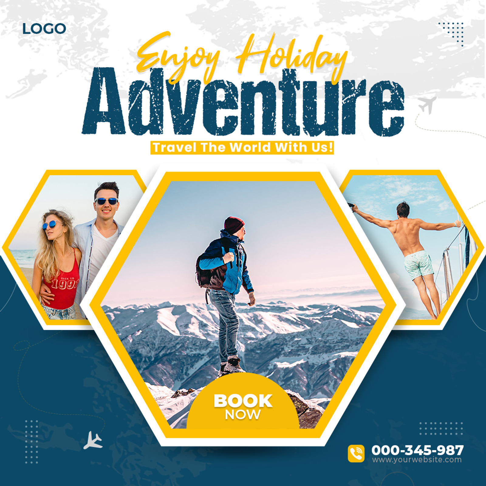 Dream Travel Adventure Vacation And Tours Social Media Instagram Post ...