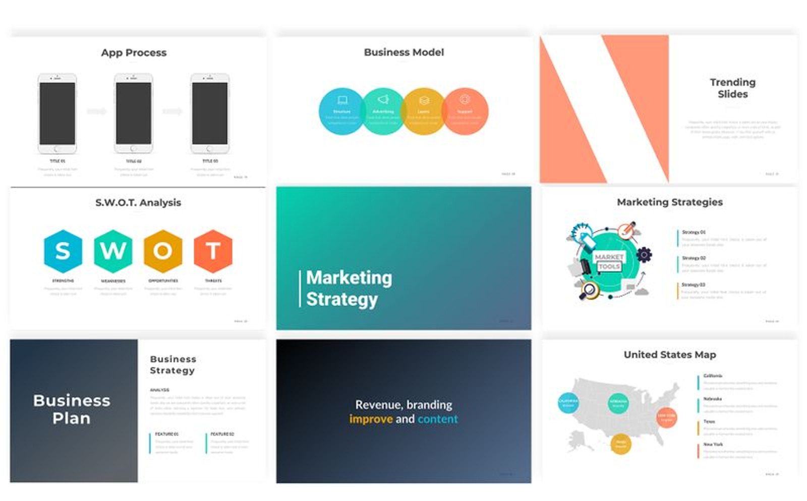 Visionswipe Infographic presentation - PowerPoint Template