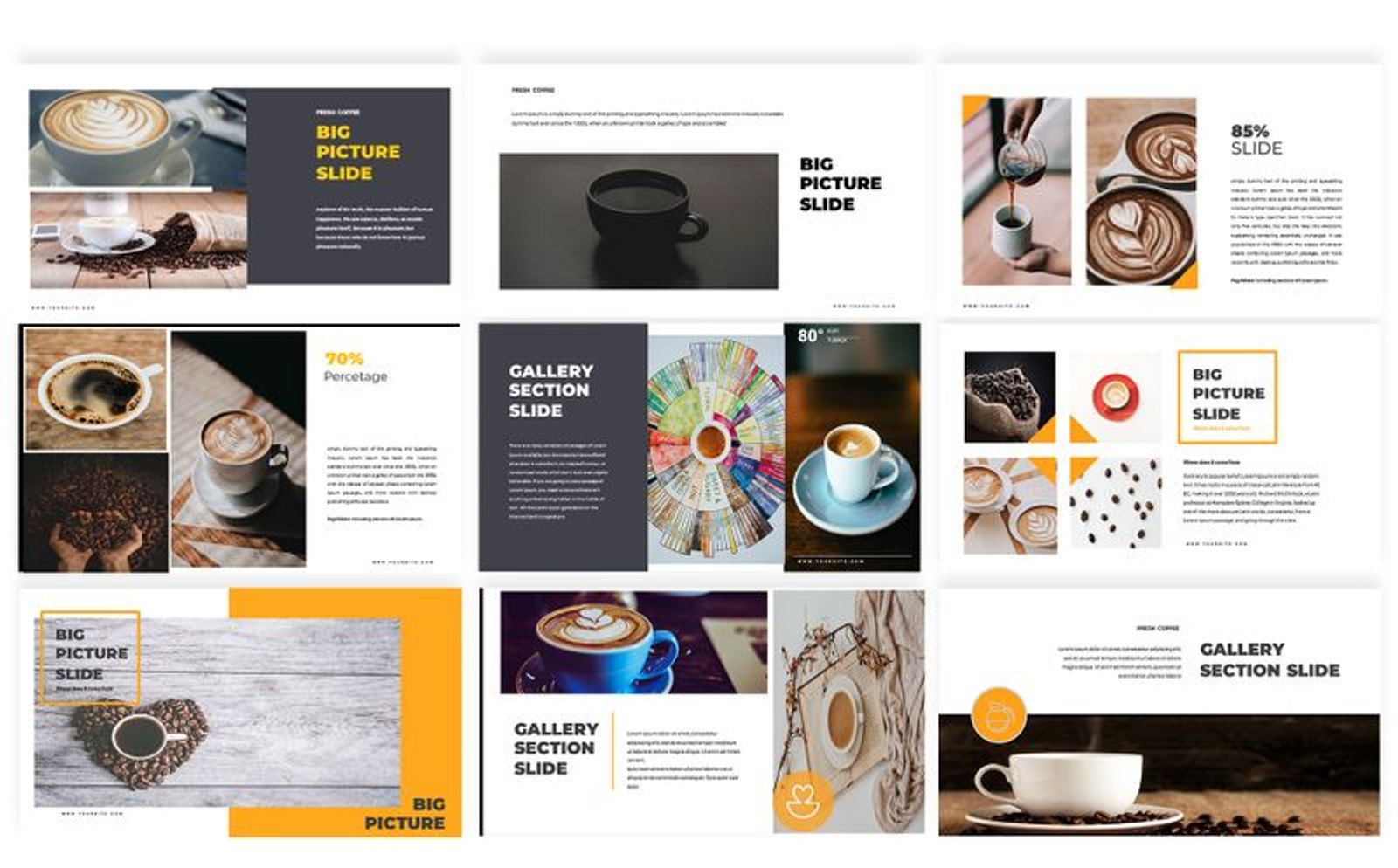 Coffee Shop Business - Power Point Template - TemplateMonster