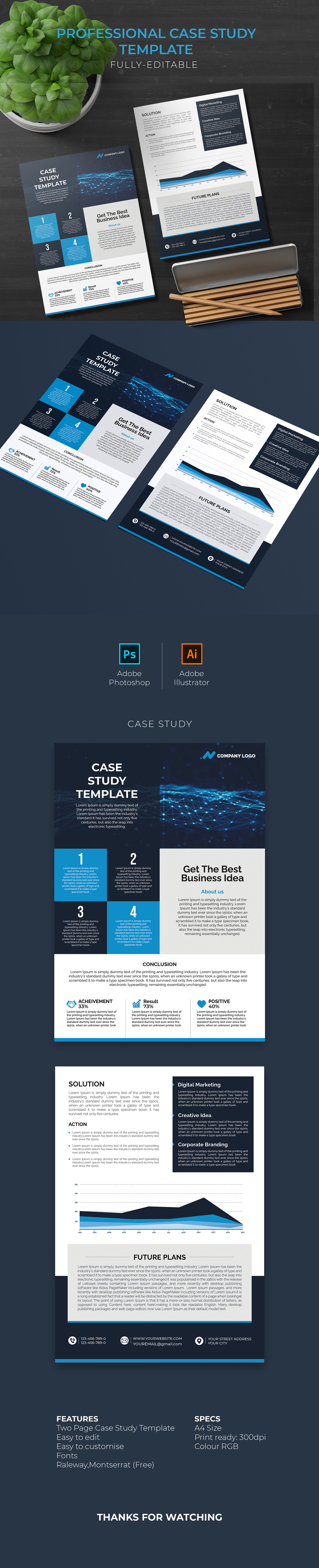 Professional Case Study Template V-3 - TemplateMonster