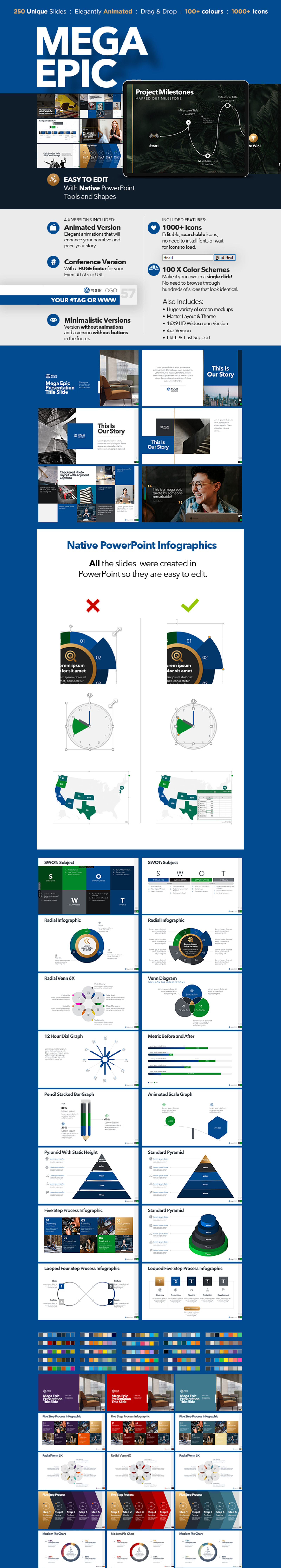 Mega Epic PowerPoint Template #216543 - TemplateMonster