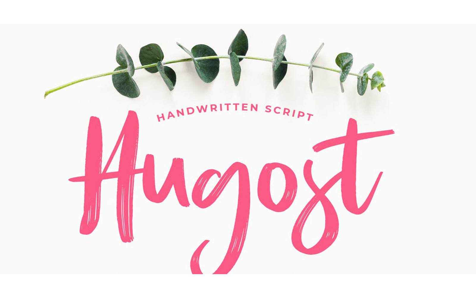 Hugost Handwritten Brush Font - Hugost Handwritten Brush Font