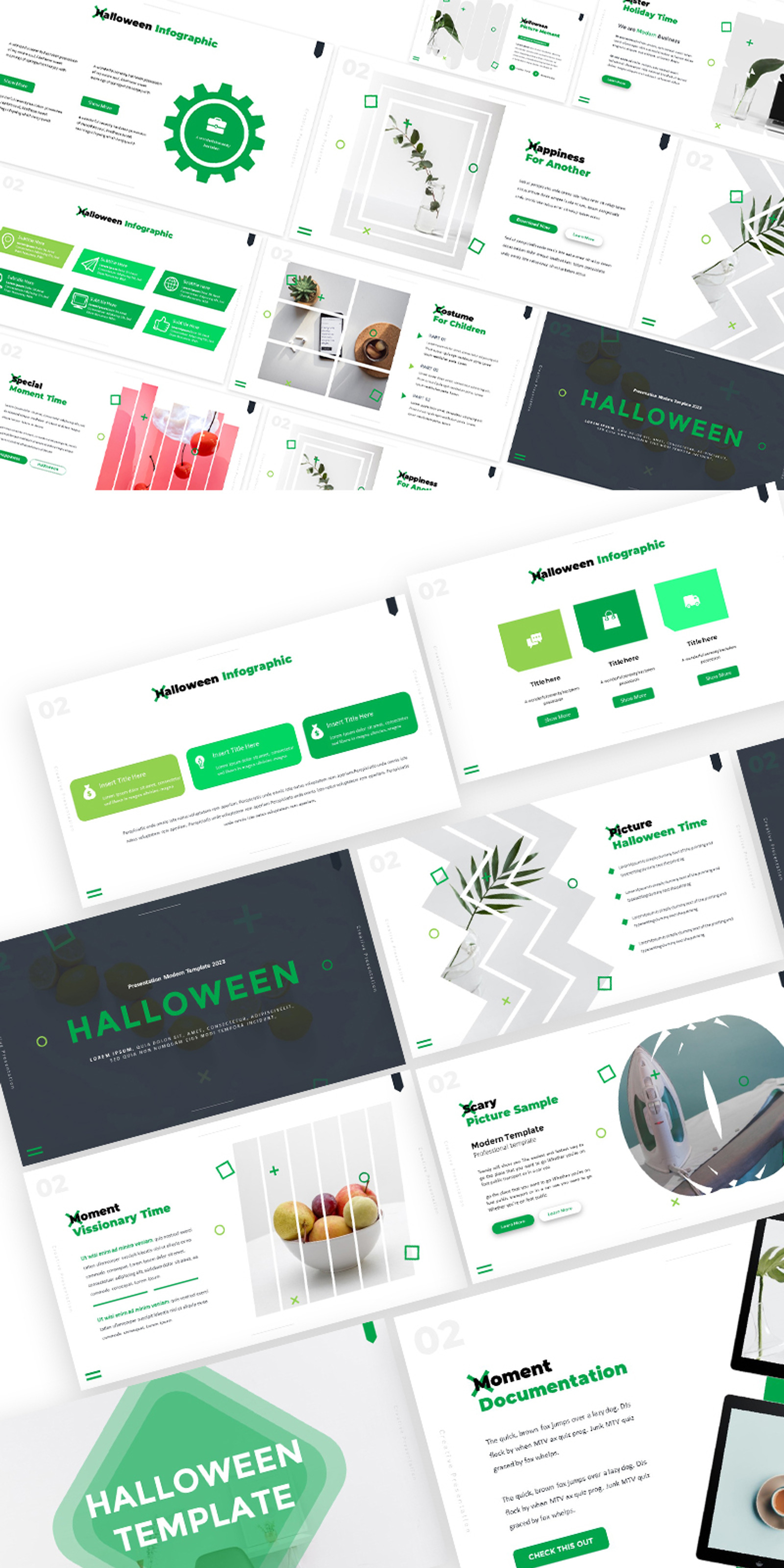 Halloween Modern Powerpoint Template - TemplateMonster