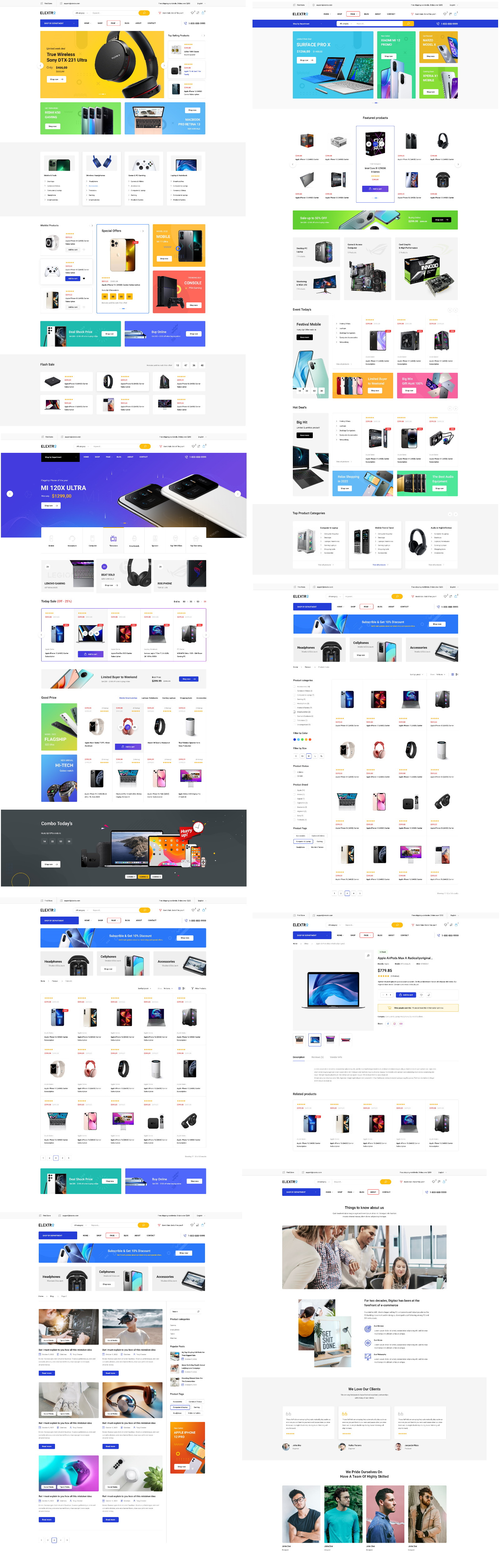 Elextro - Creative Electronic Store PSD Template