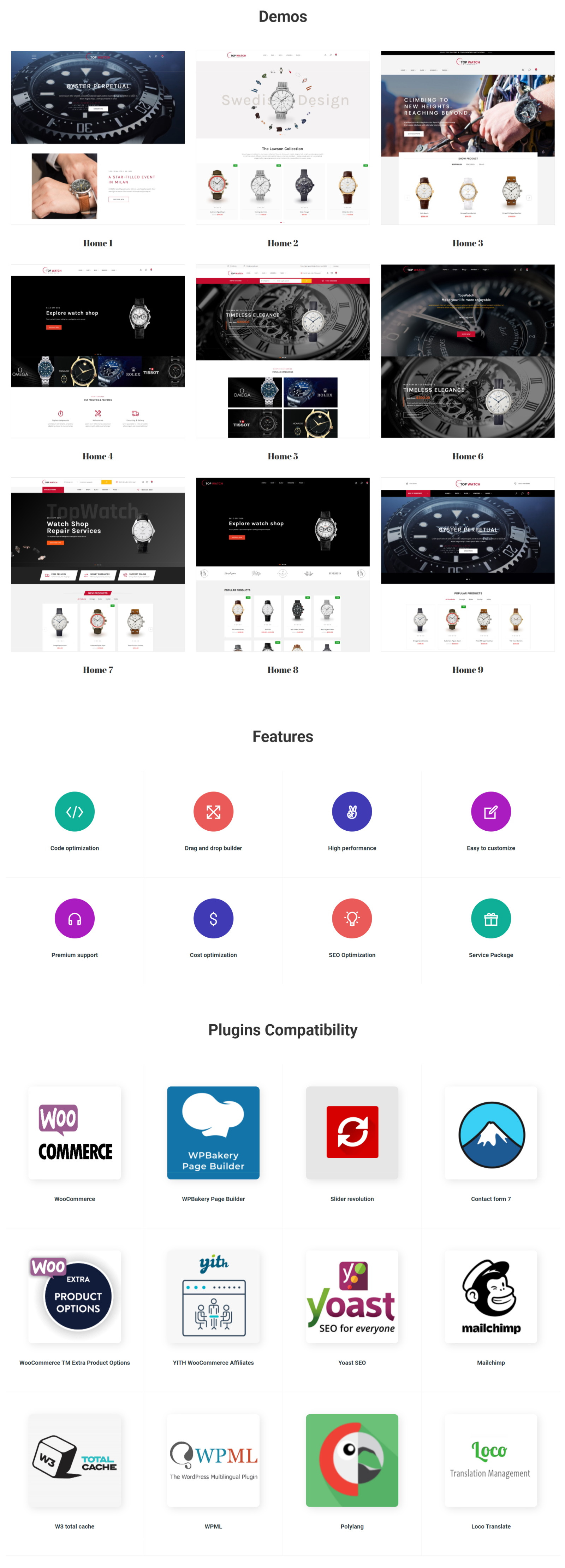 TopWatch – Watch Store & Repair Services Elementor WordPress Theme