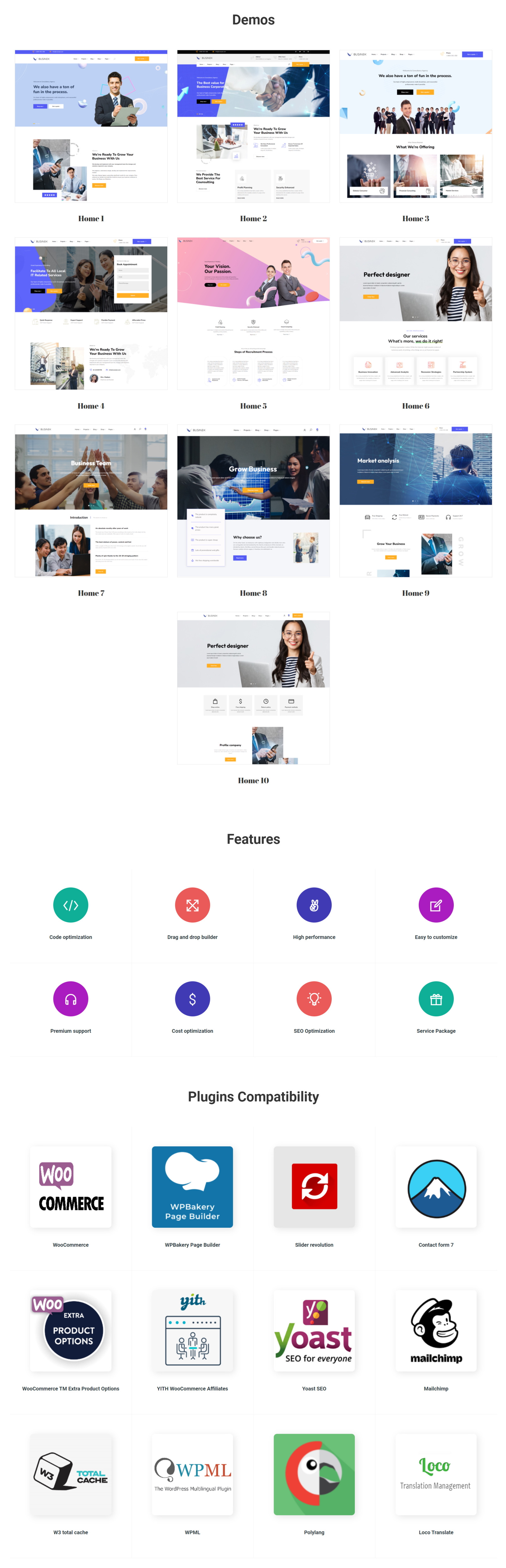 Businek – Creative Multipurpose Elementor WordPress Theme