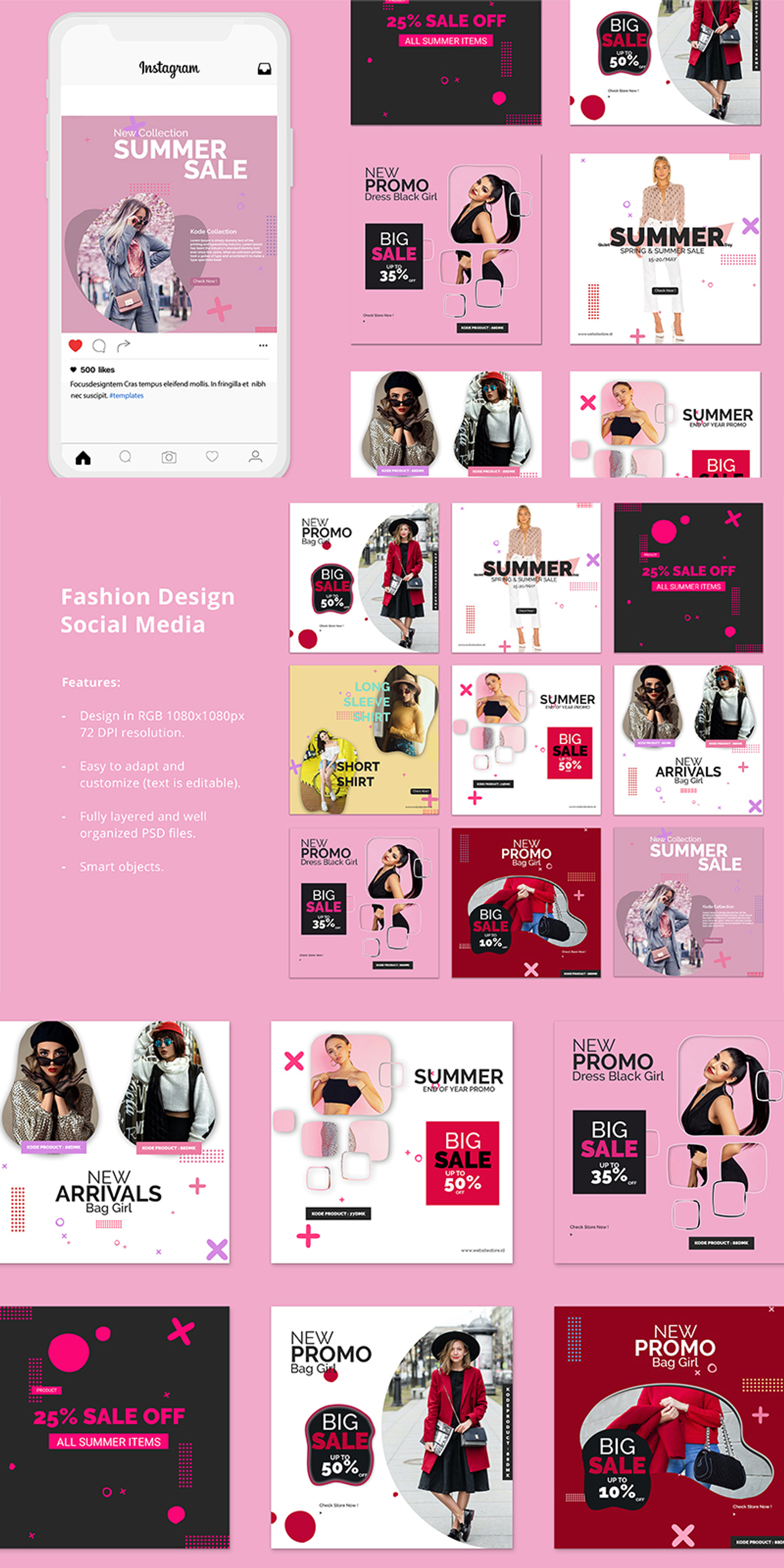 Fashion Benner Instagram Post #340204 - TemplateMonster