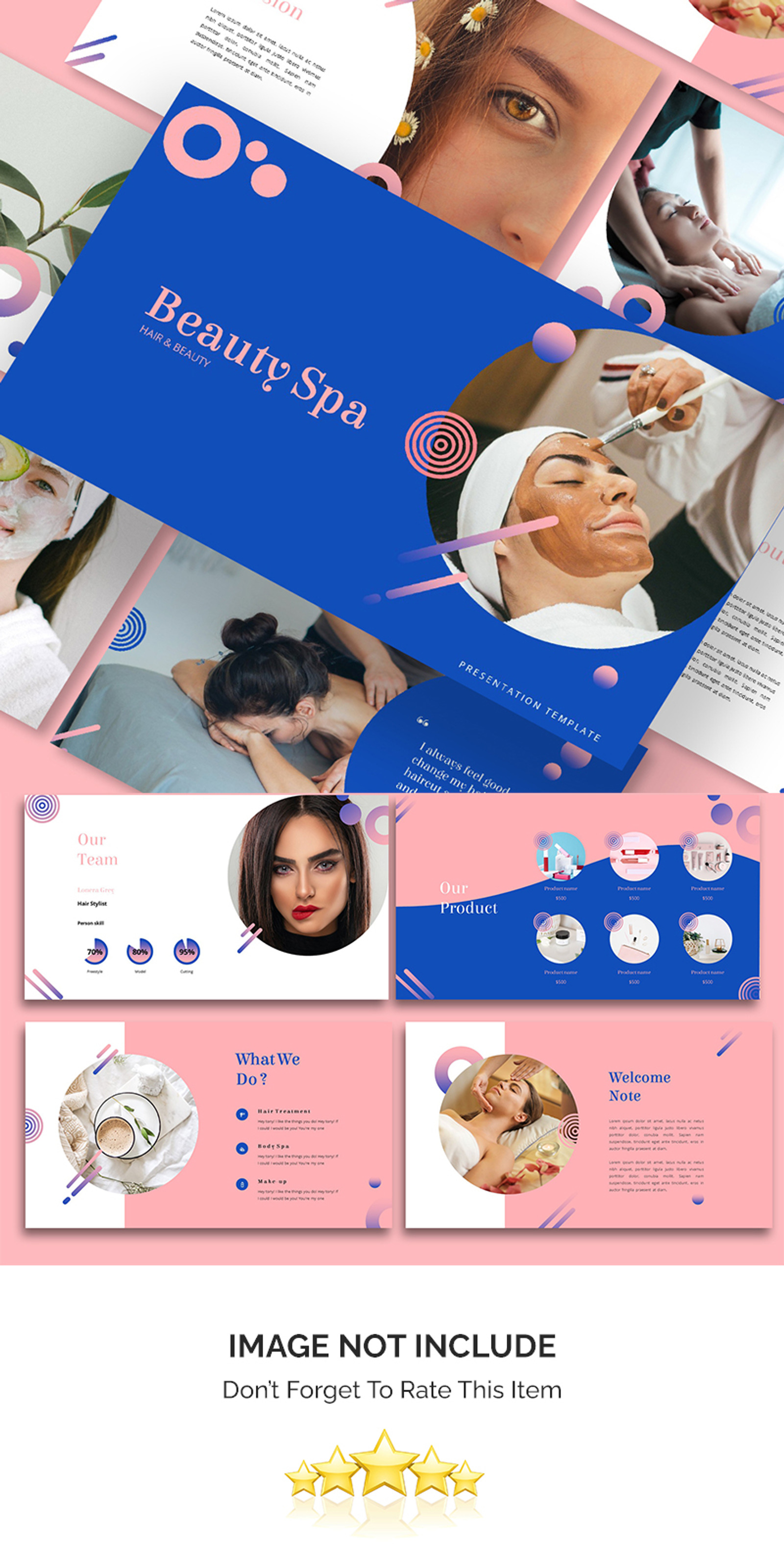 Salón de Belleza y Spa Plantilla de PowerPoint