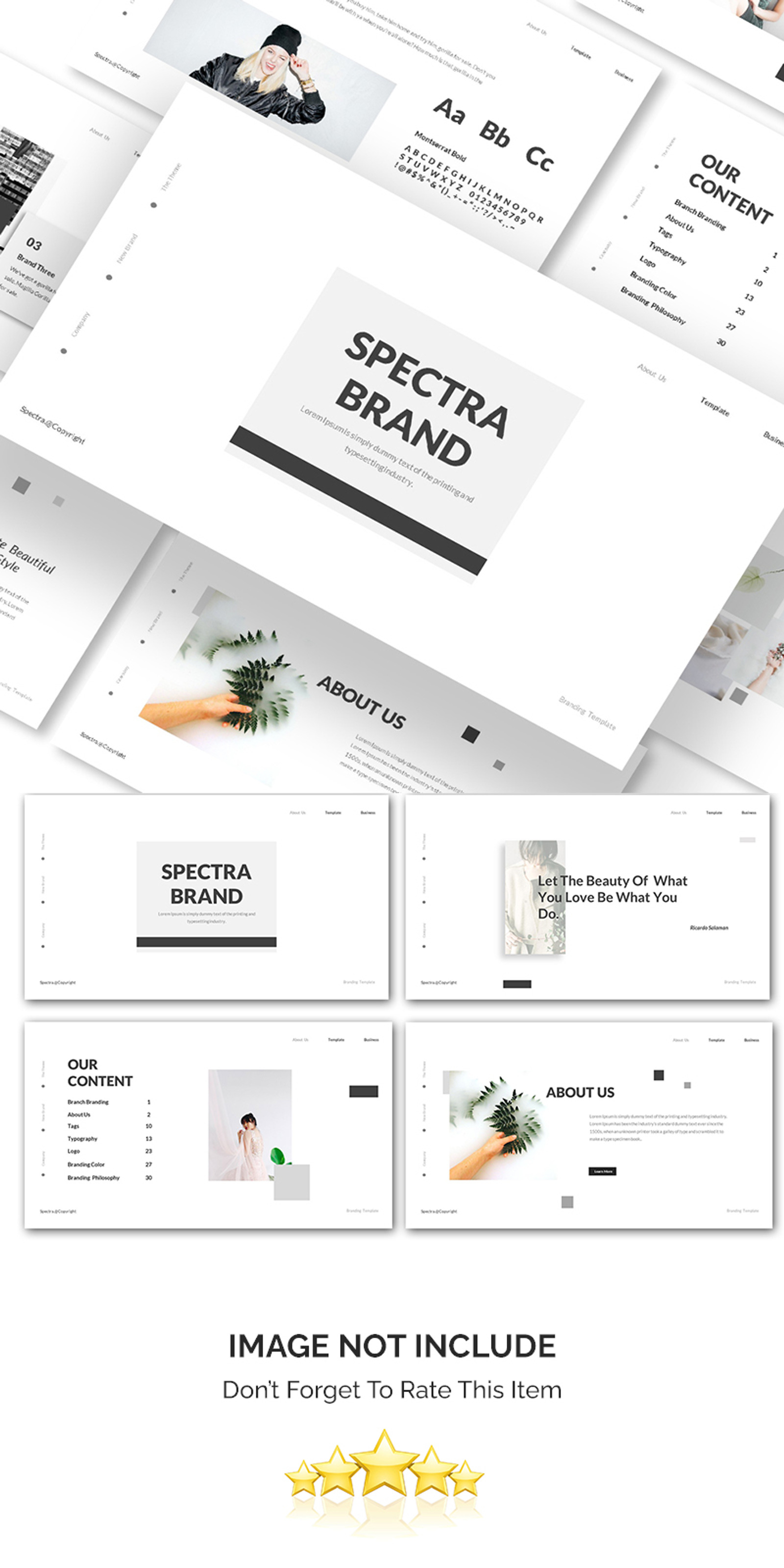 Spectra Branding Powerpoint Template - TemplateMonster