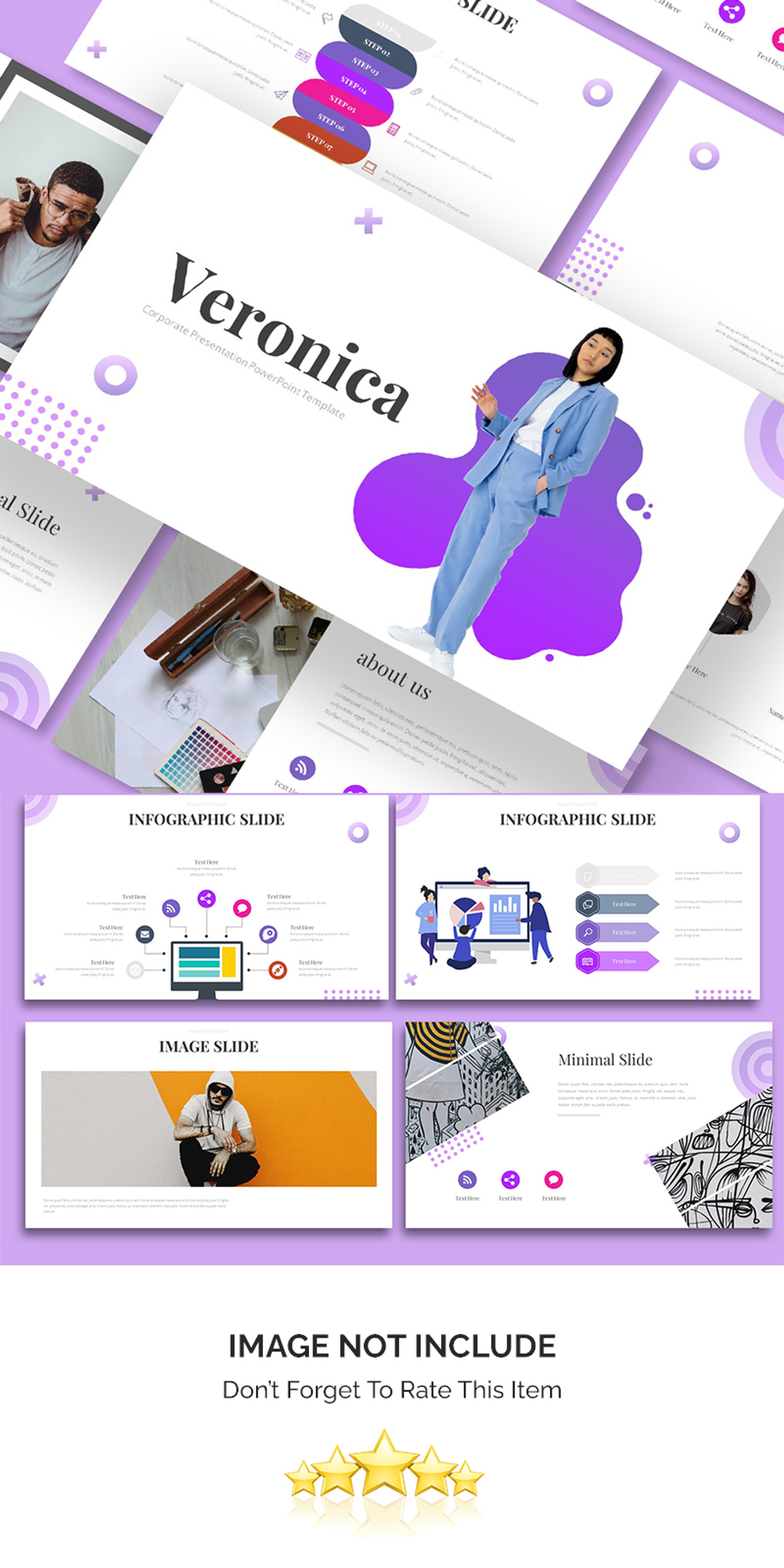 Veronica Creative Powerpoint Template - TemplateMonster