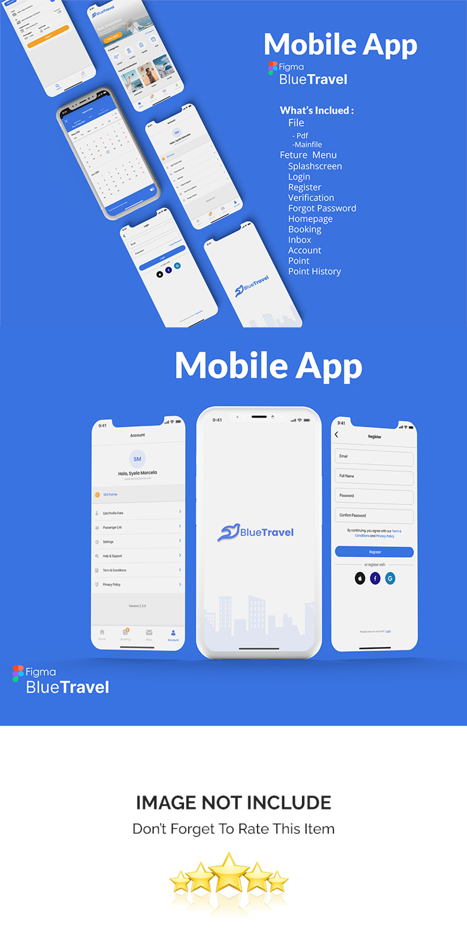 Travel Mobile UI Apps Template #361823 - TemplateMonster