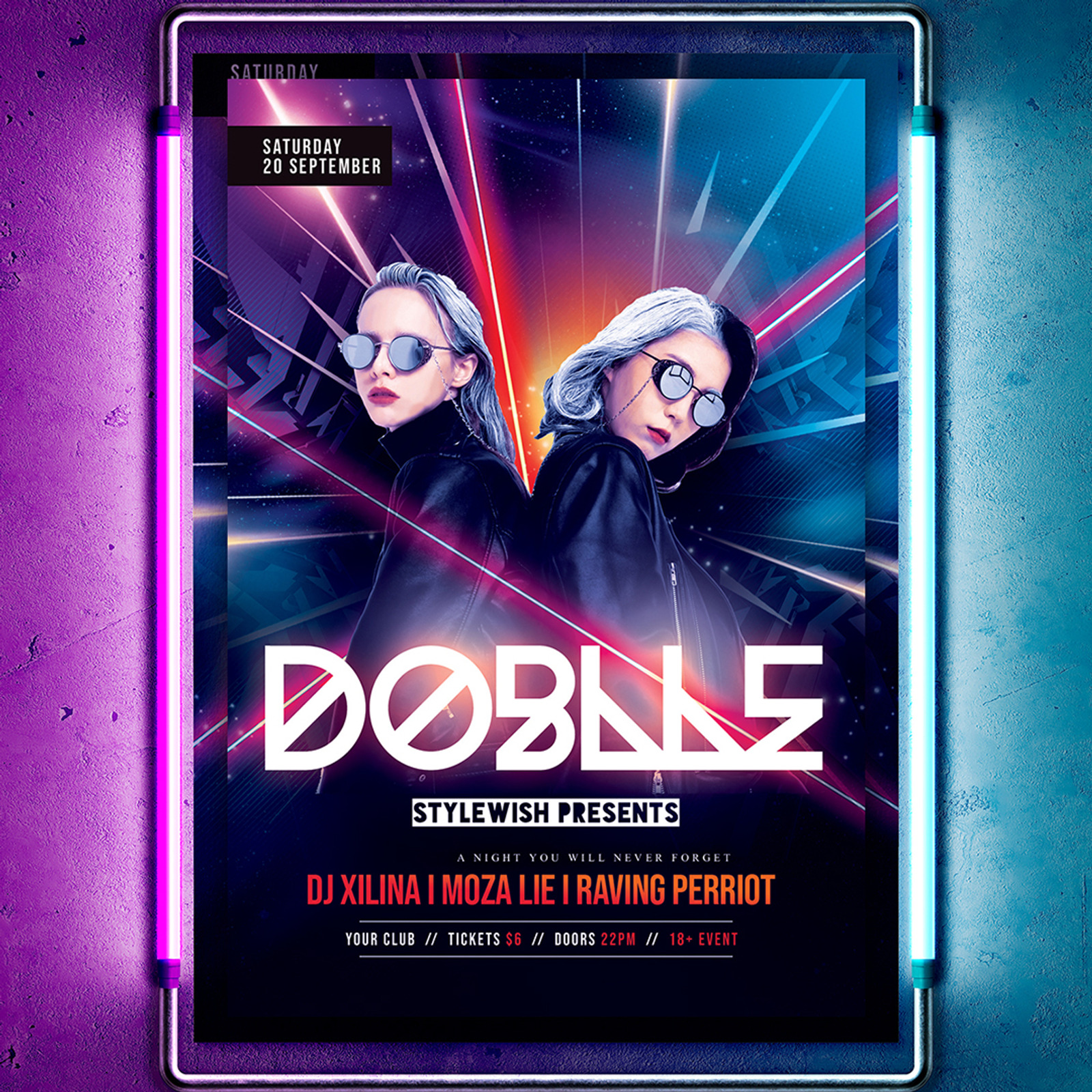 Flayer Dobble Concert Music Template - TemplateMonster