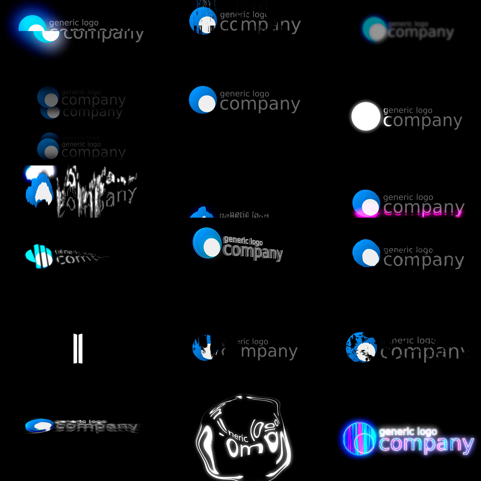 Pack 50 Logo and Text Animations After Effects Templates