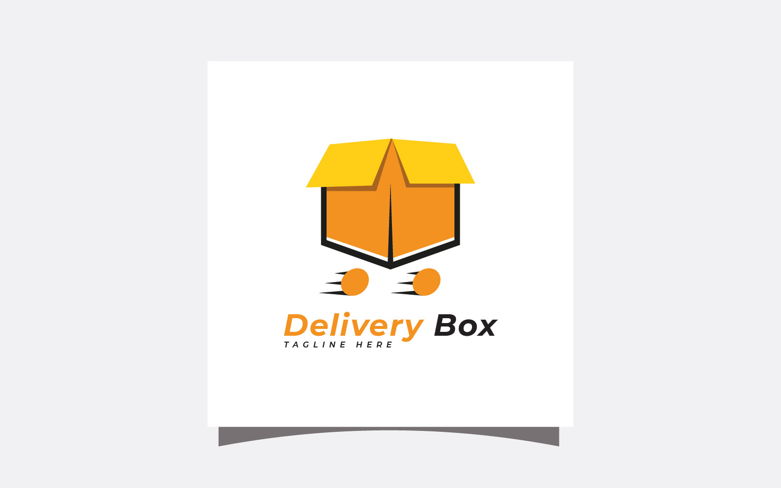 Delivery Box logo design template #287259 - TemplateMonster