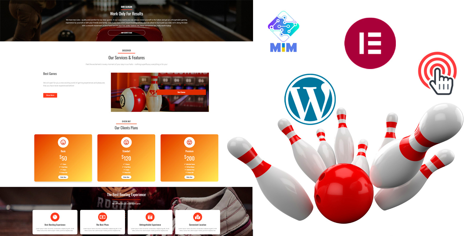 BowlinGO - Bowling WordPress Theme #376459 - TemplateMonster