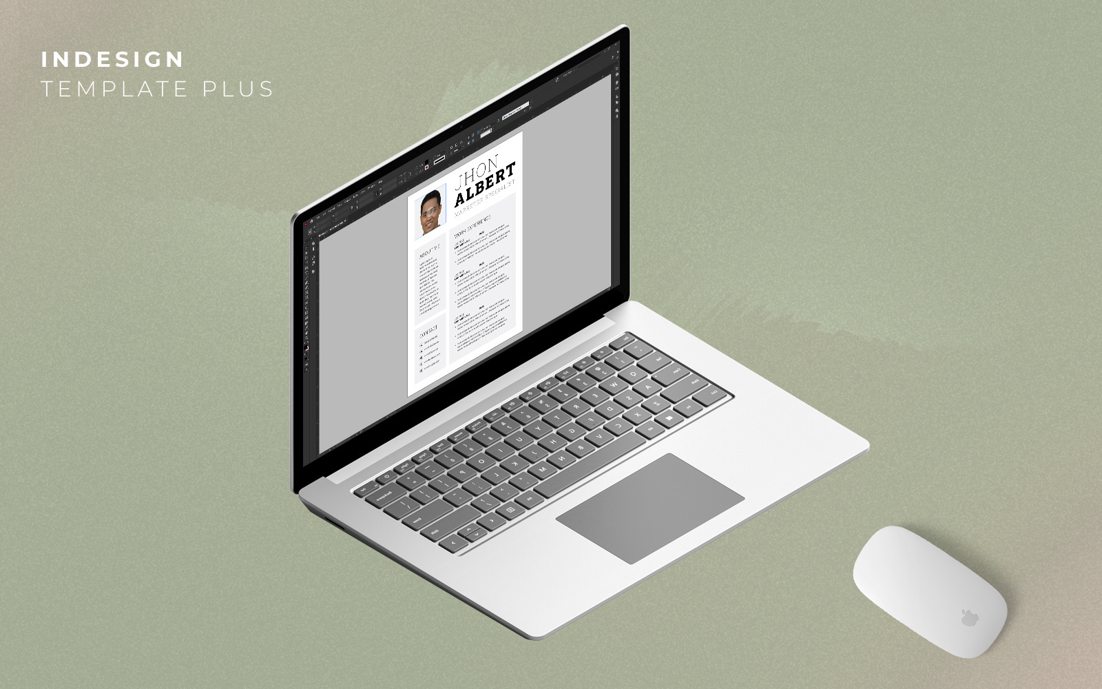 3 Pages Adobe InDesign Resume + Cover Letter Template