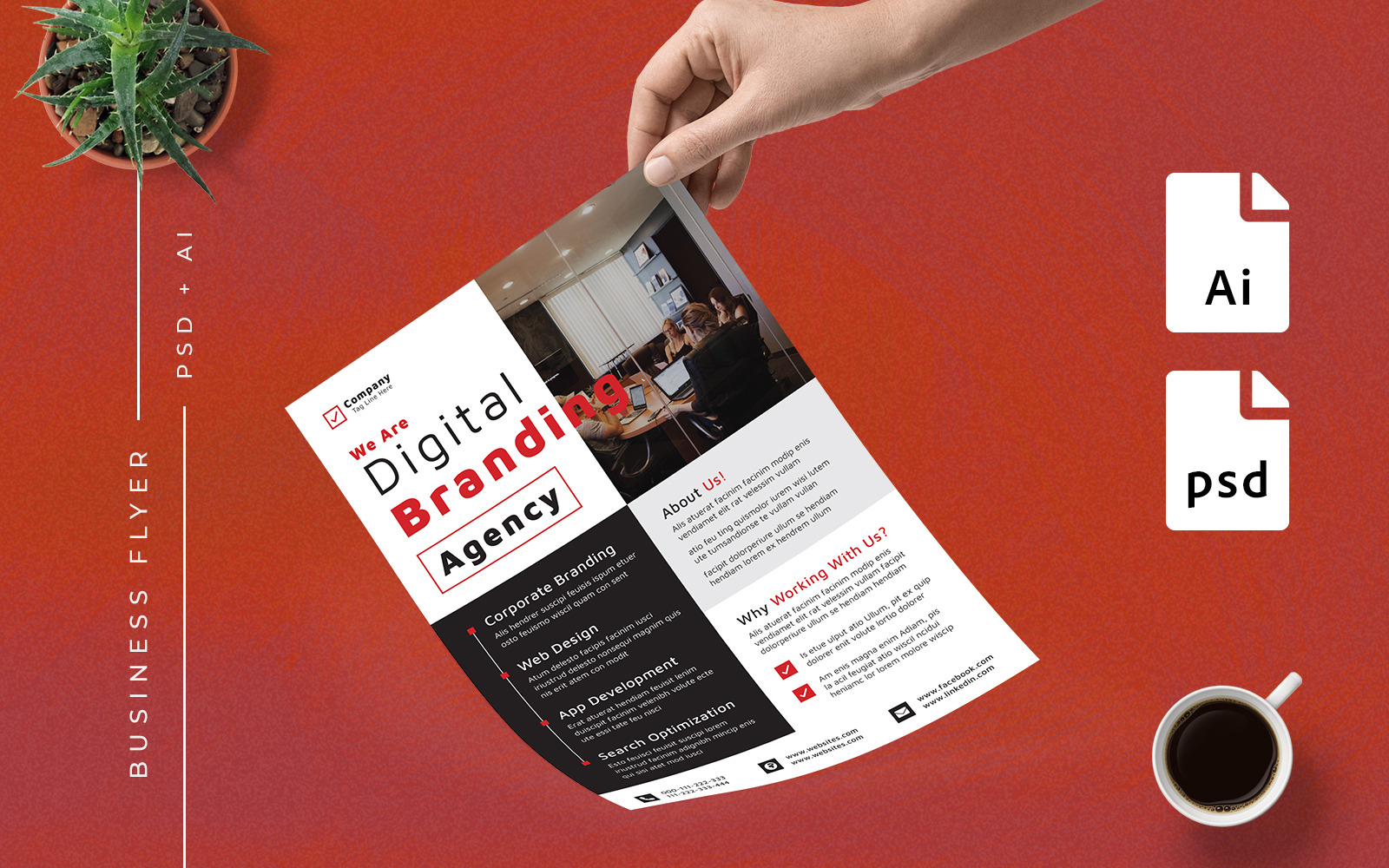 Professional Multipurpose Digital Branding Marketing Flyer Template