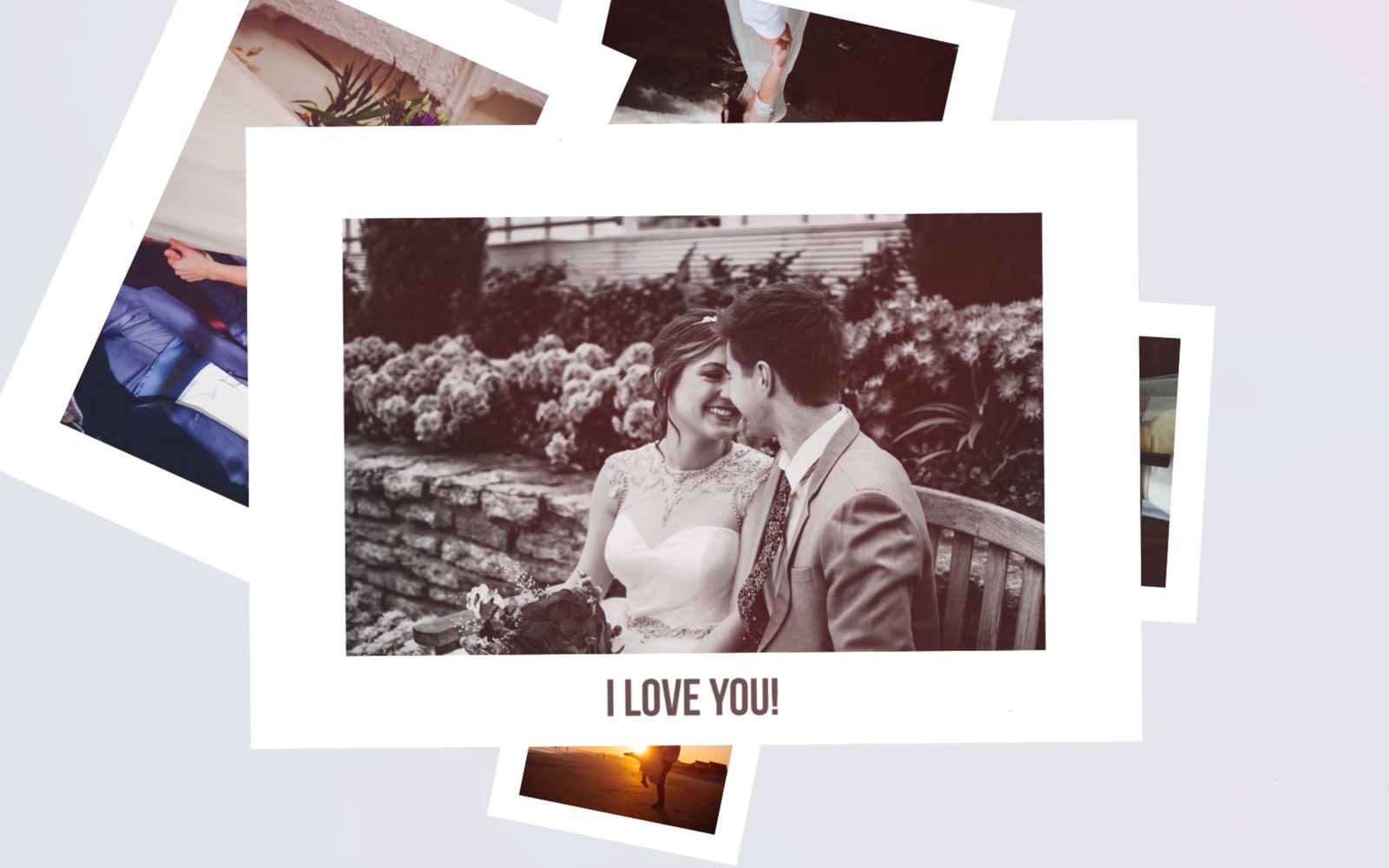Clean Romantic Slideshow. Wedding Memories. Premiere Pro Template