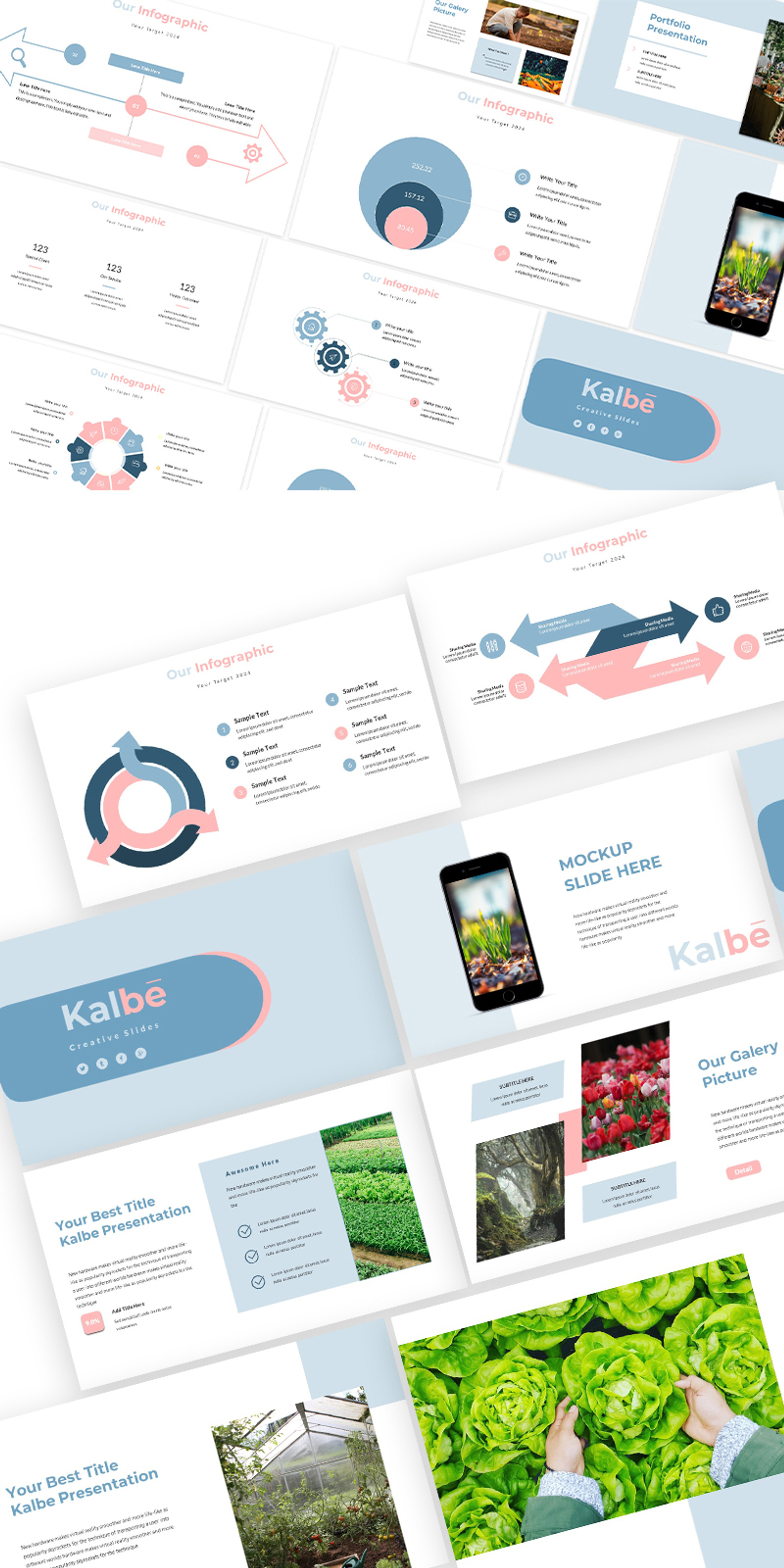 Plantilla de PowerPoint creativa Kalbe - TemplateMonster