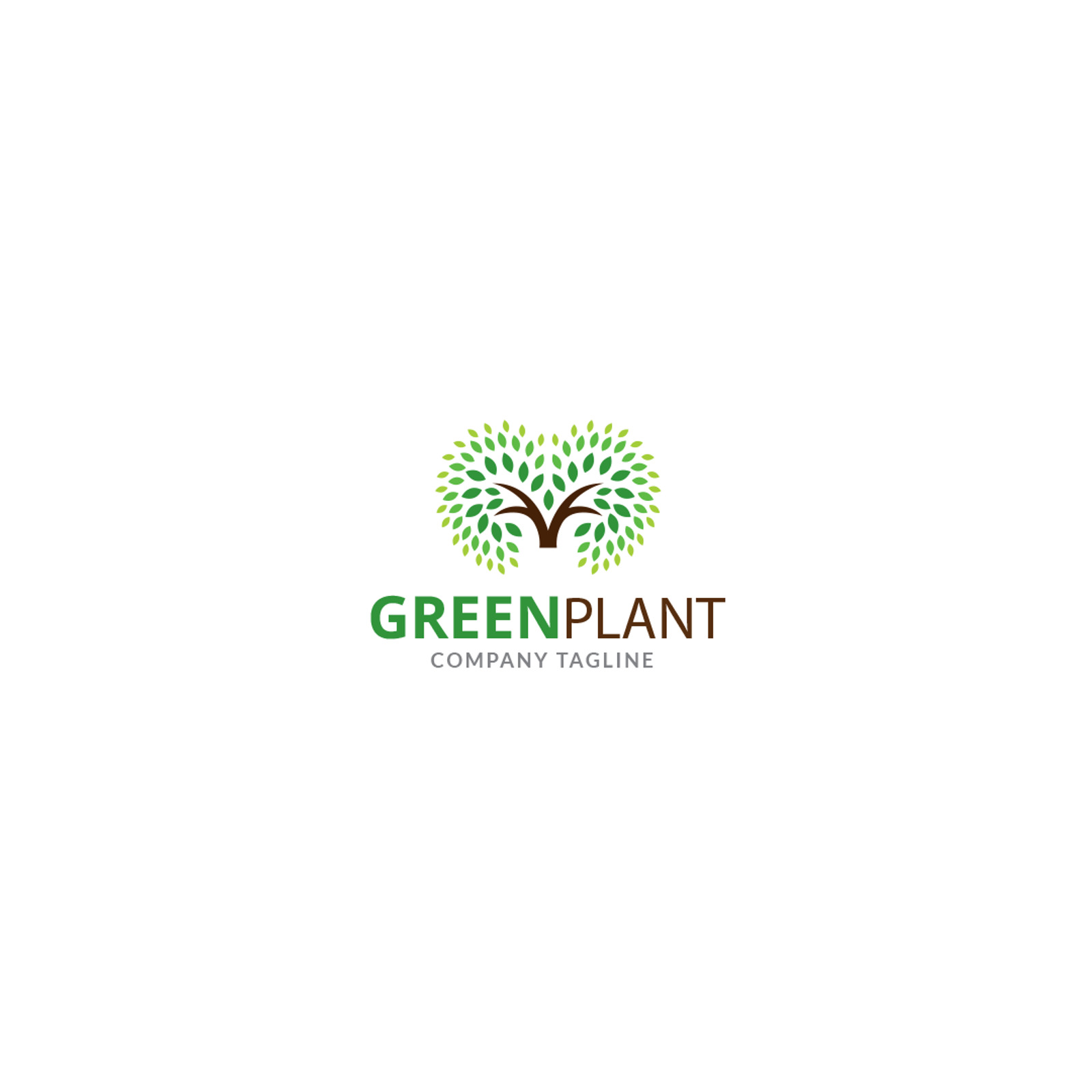 Green Plant Logo Design Template #205216 - TemplateMonster
