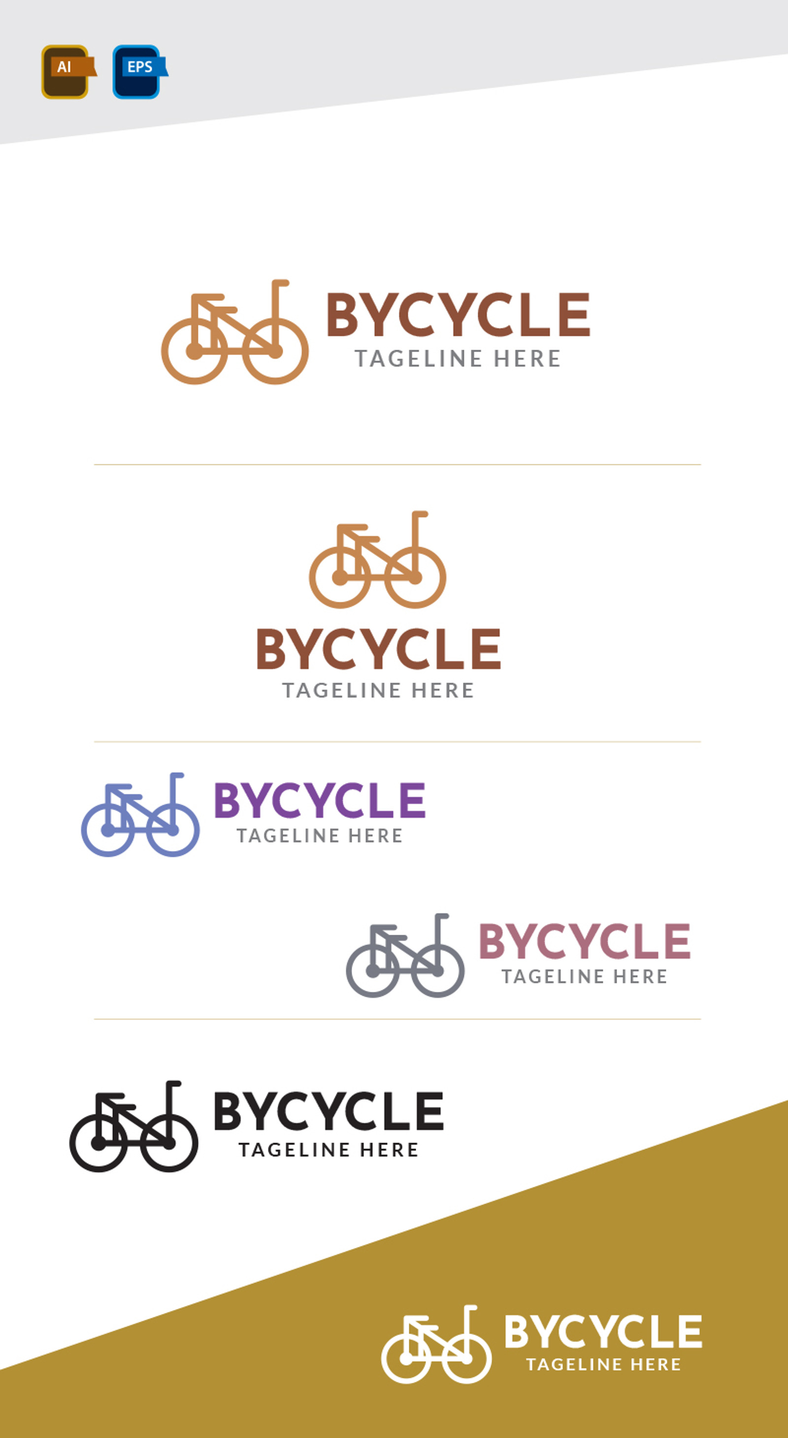 BYCYCLE Logo Design Template vol 2 #217537 - TemplateMonster