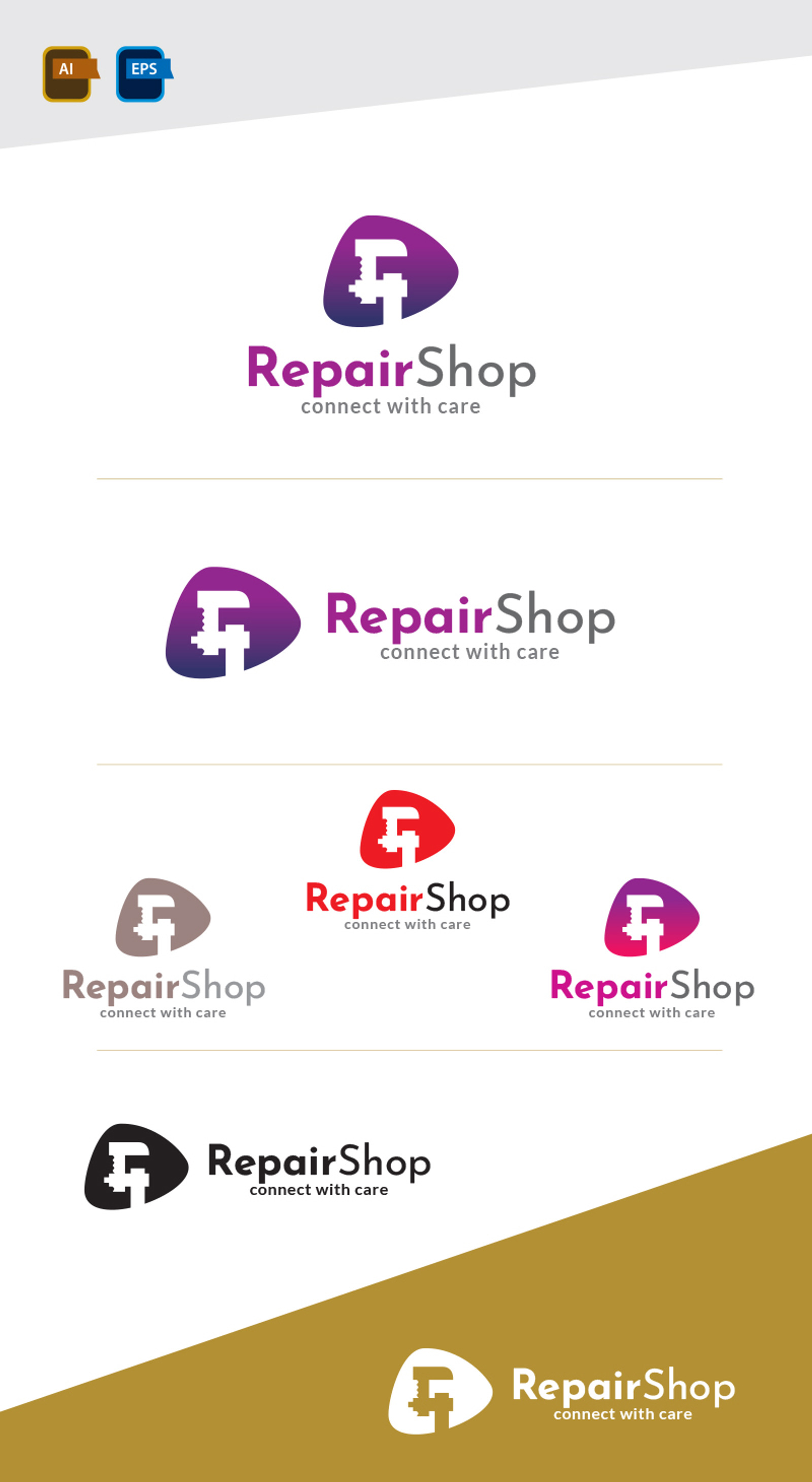 Repair Shop Logo Design Template #210819 - TemplateMonster