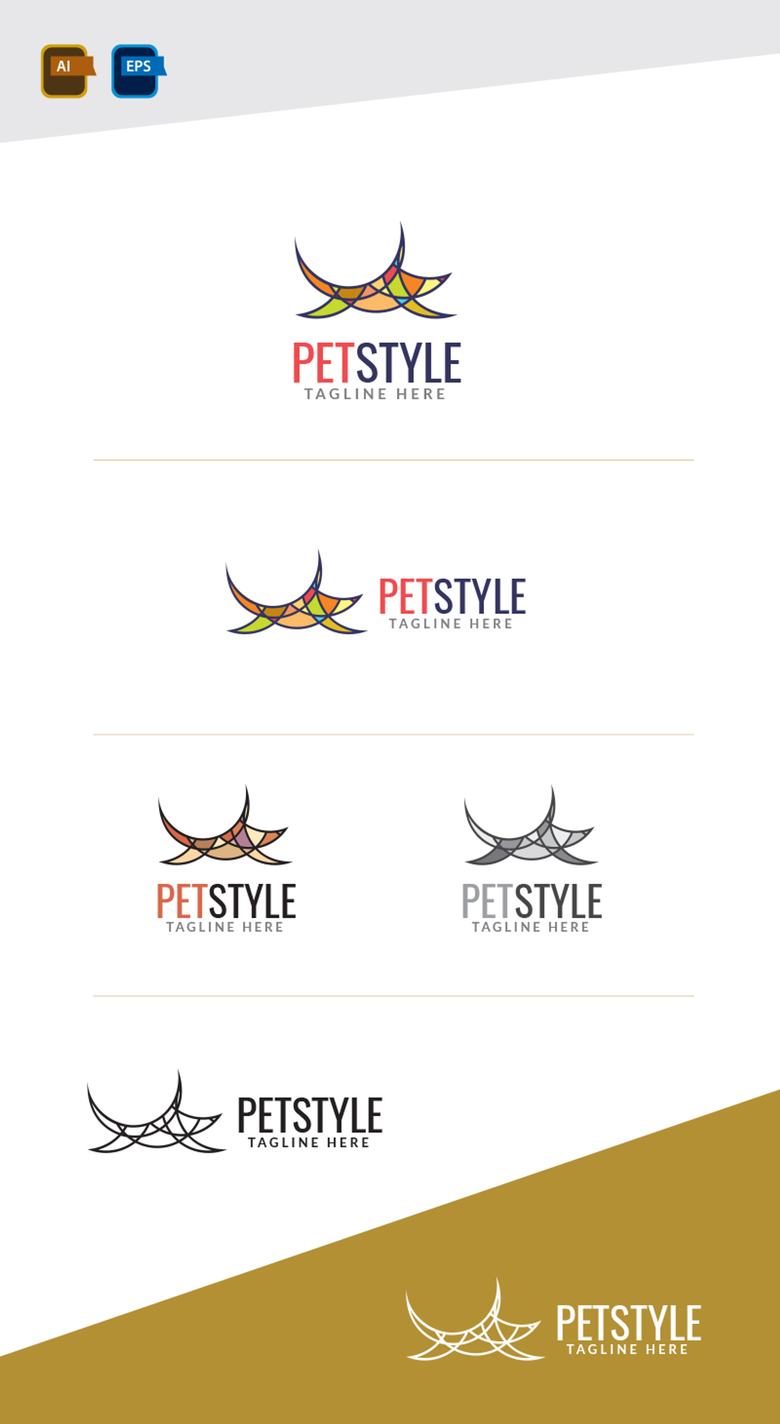 Pet Style Logo Design Template #191629 - TemplateMonster