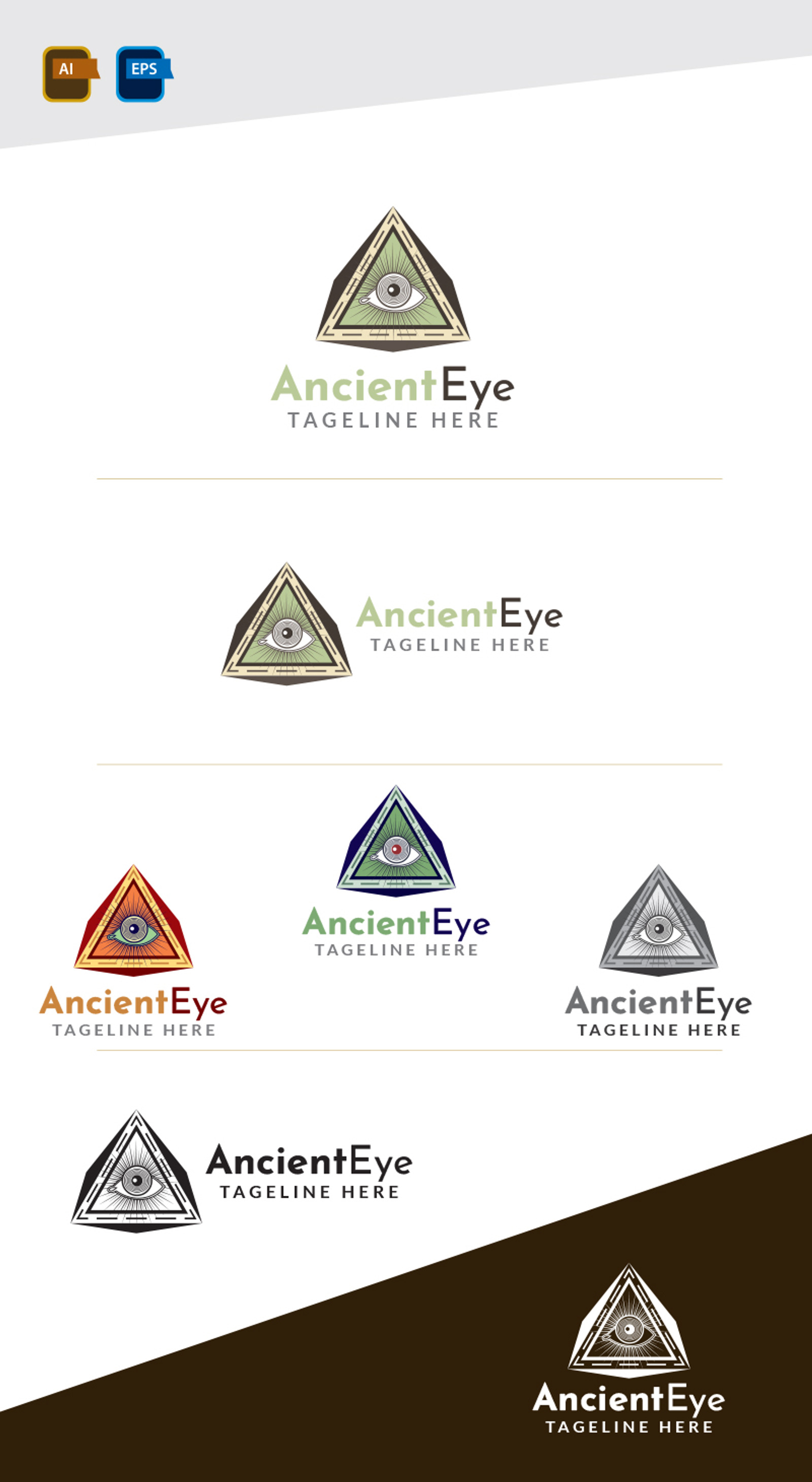 Ancient Eye Logo Design Template #219065 - TemplateMonster