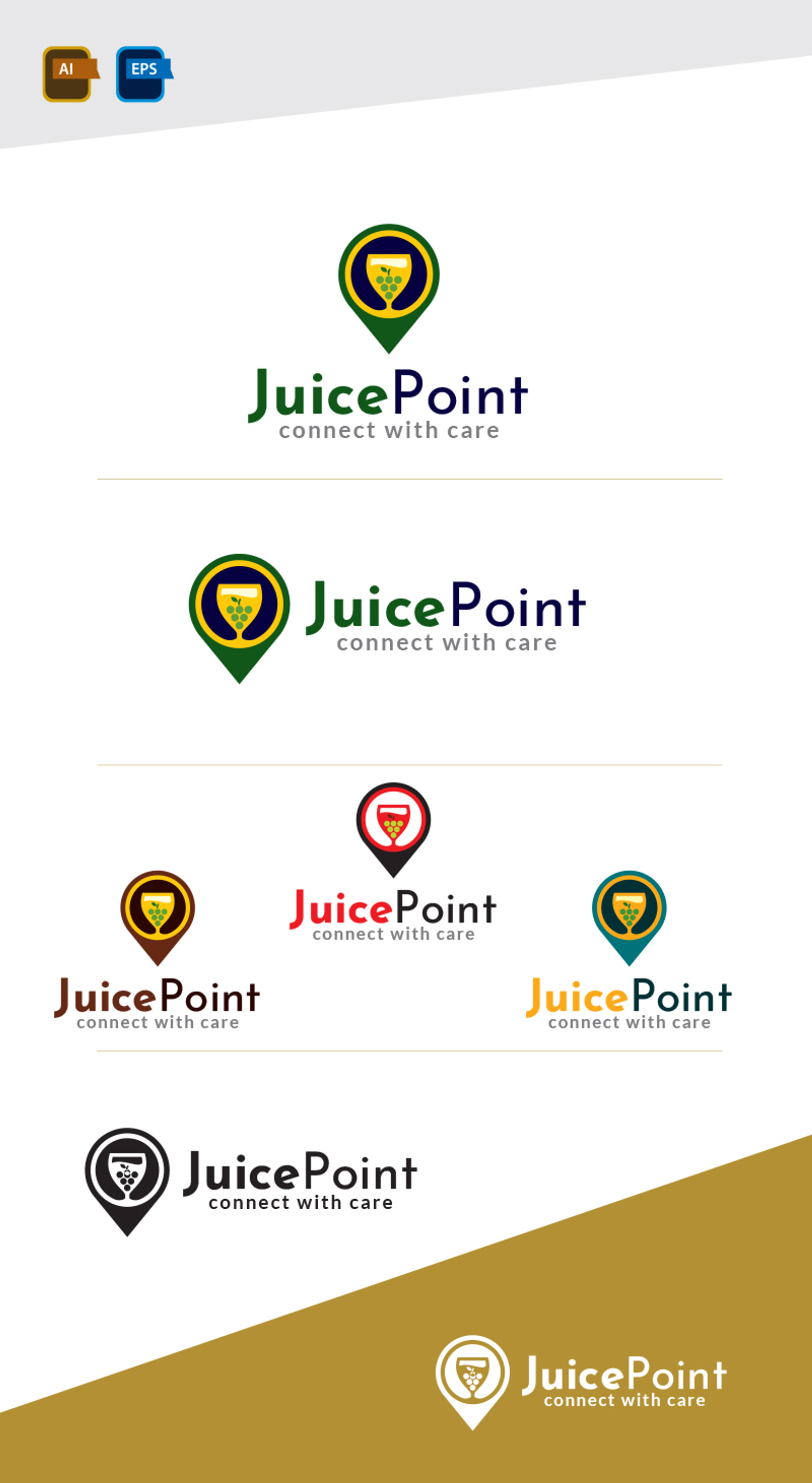 Juice Point Logo Design Template #210804 - TemplateMonster