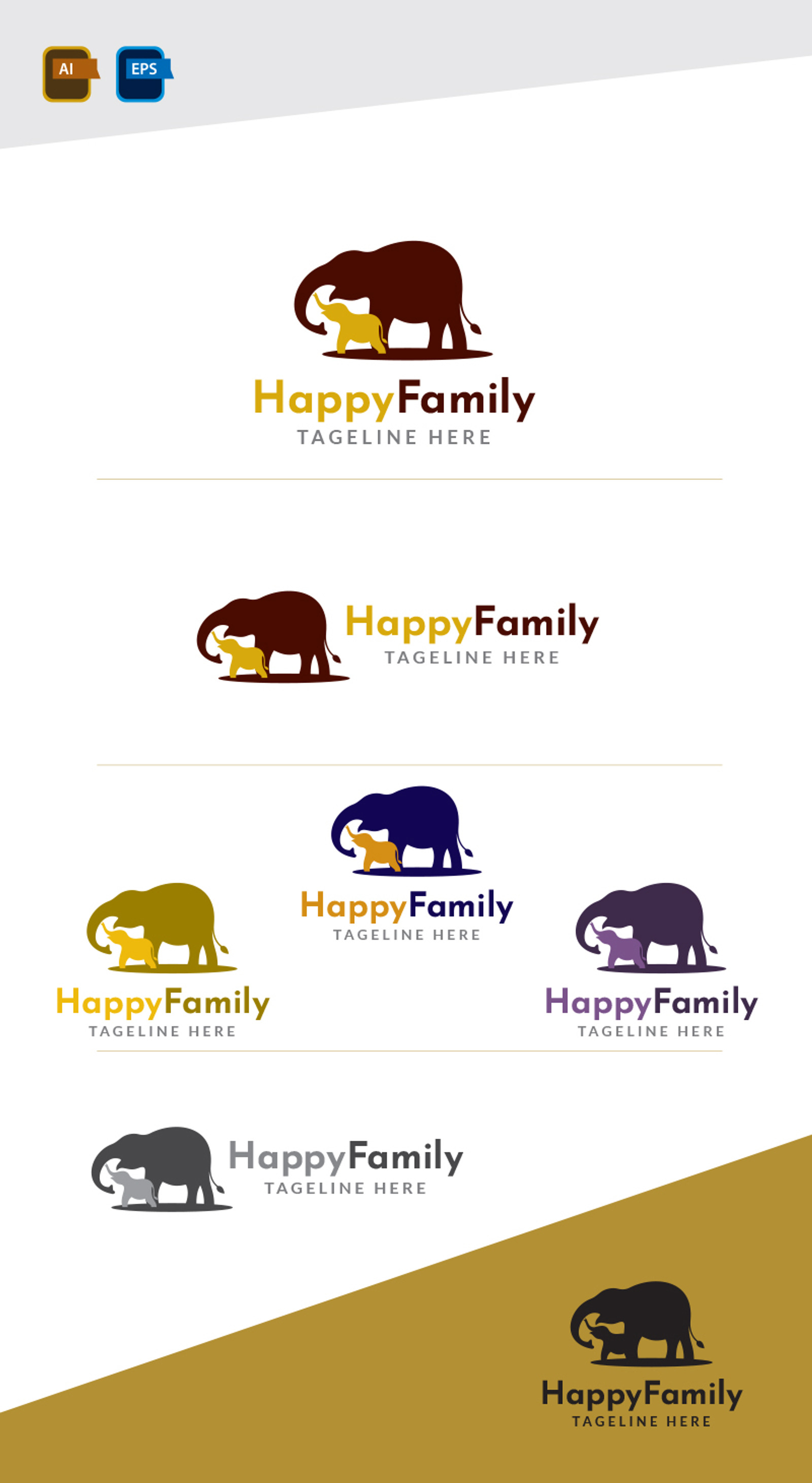 Happy Family Logo Design Template #219040 - TemplateMonster