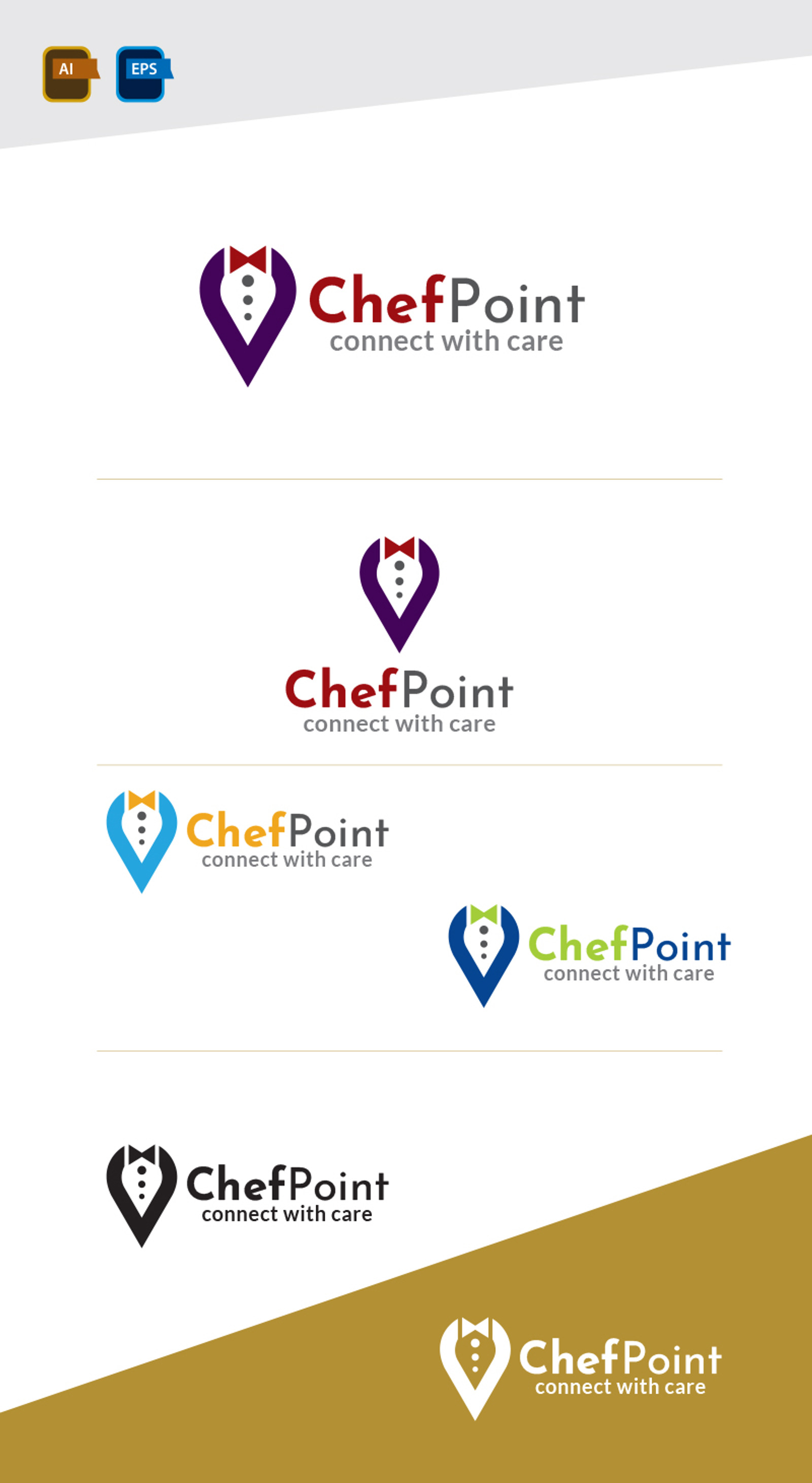 Chef Point Logo Design Template #207261 - TemplateMonster