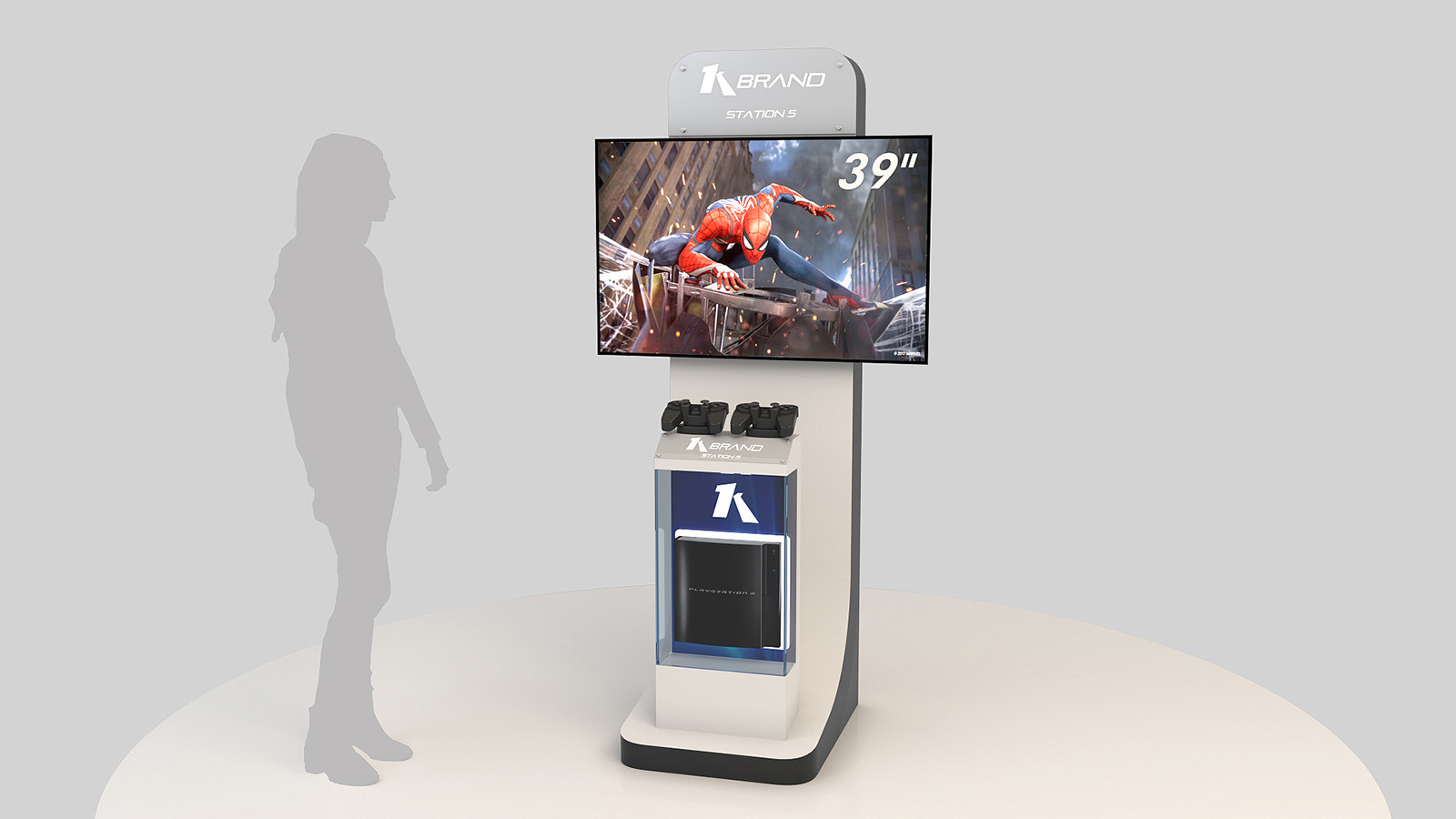 Commercial Furniture Design for Exhibition Of Video Games Products 3D Model