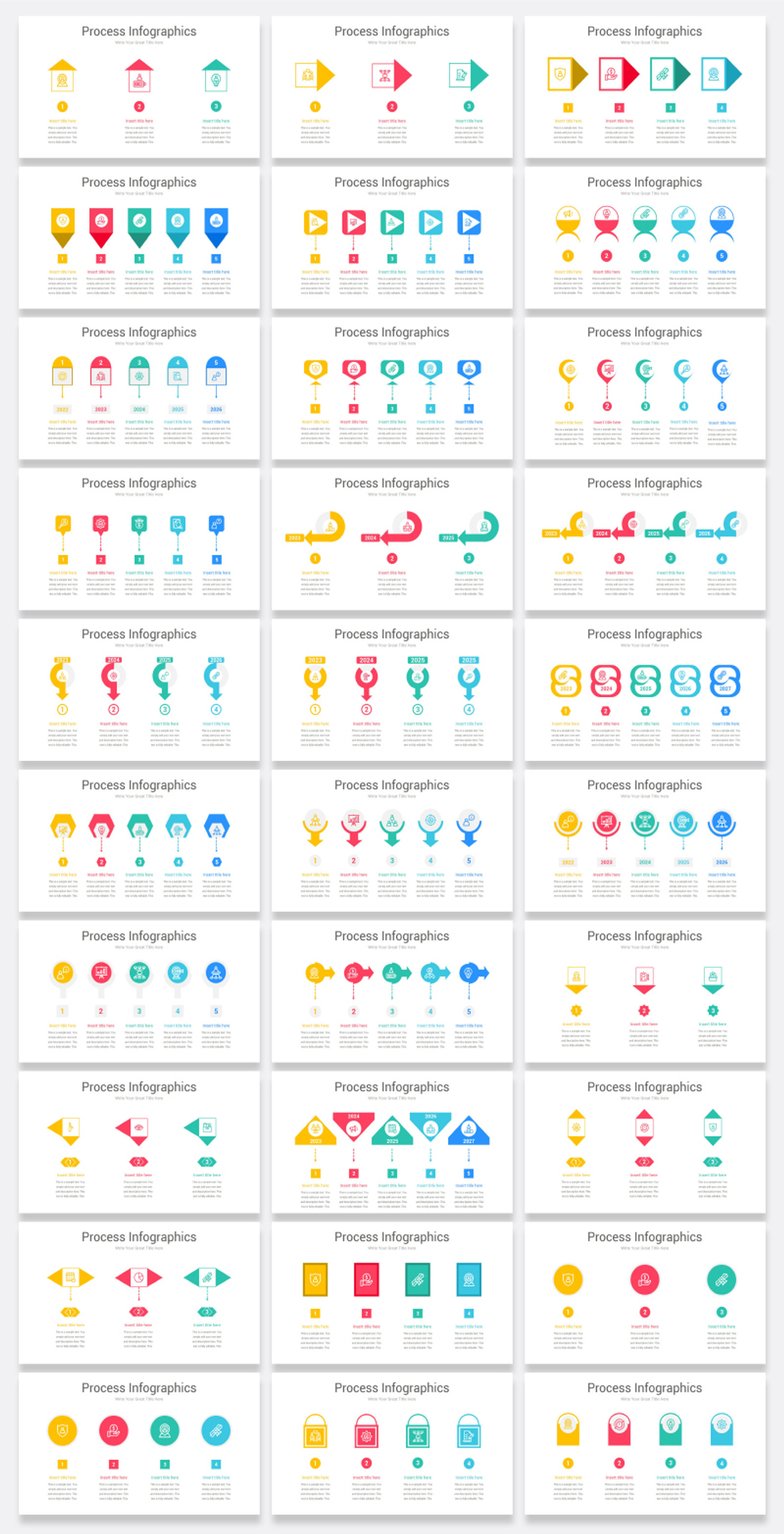Process Infographics PowerPoint template - TemplateMonster
