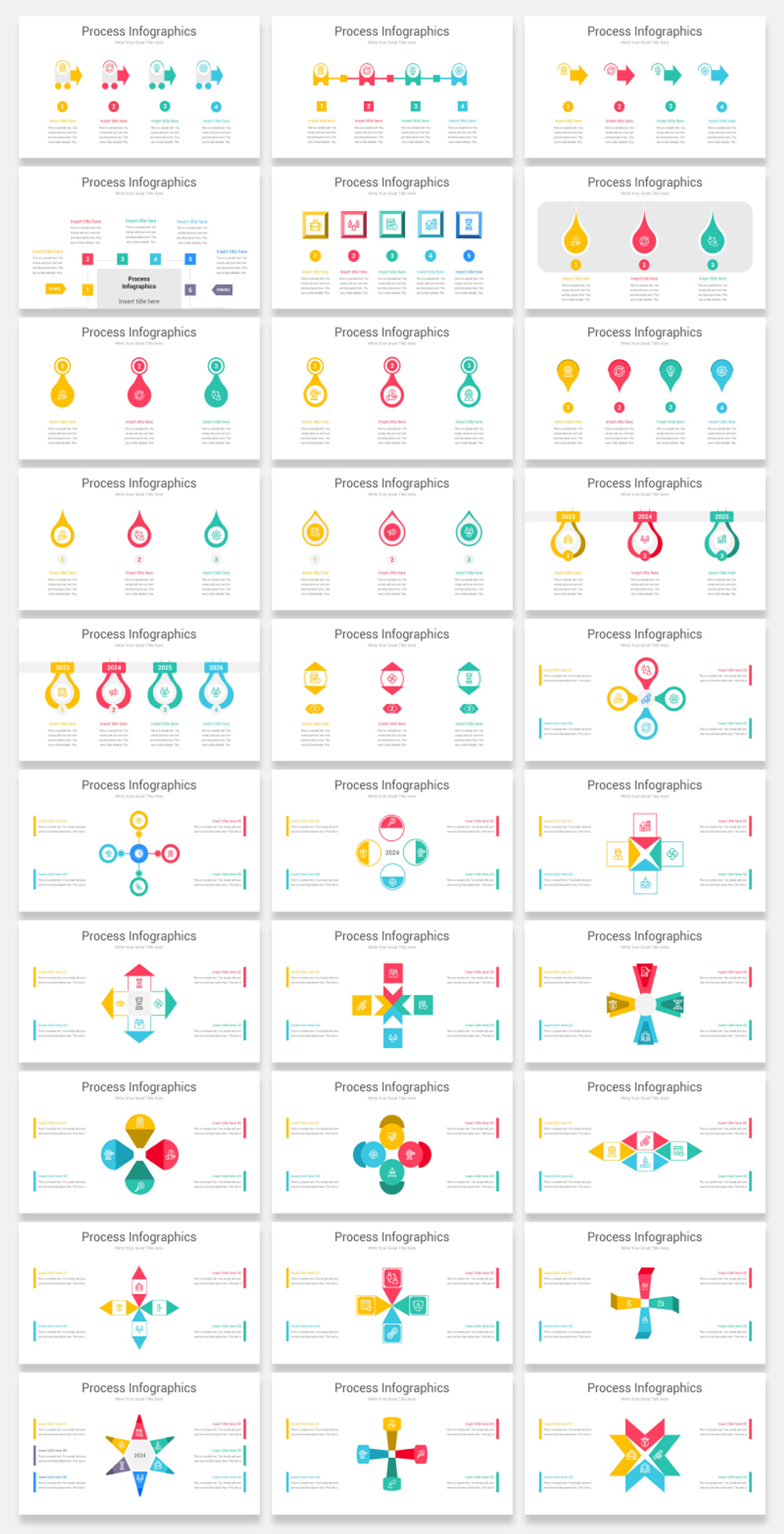 Process Infographics PowerPoint template - TemplateMonster