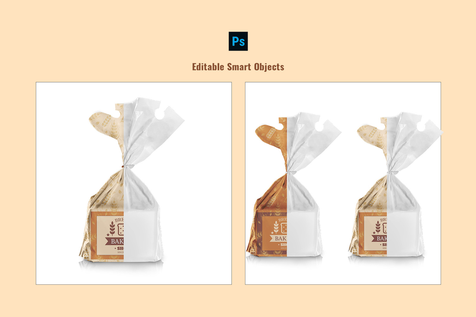 Sandwich Bread Packaging Mockup #284891 - TemplateMonster