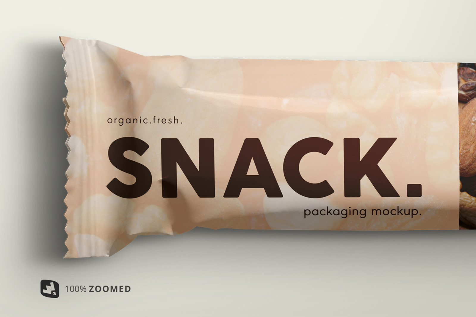 Organic Snack Bar Packaging Mockup #281718 - TemplateMonster