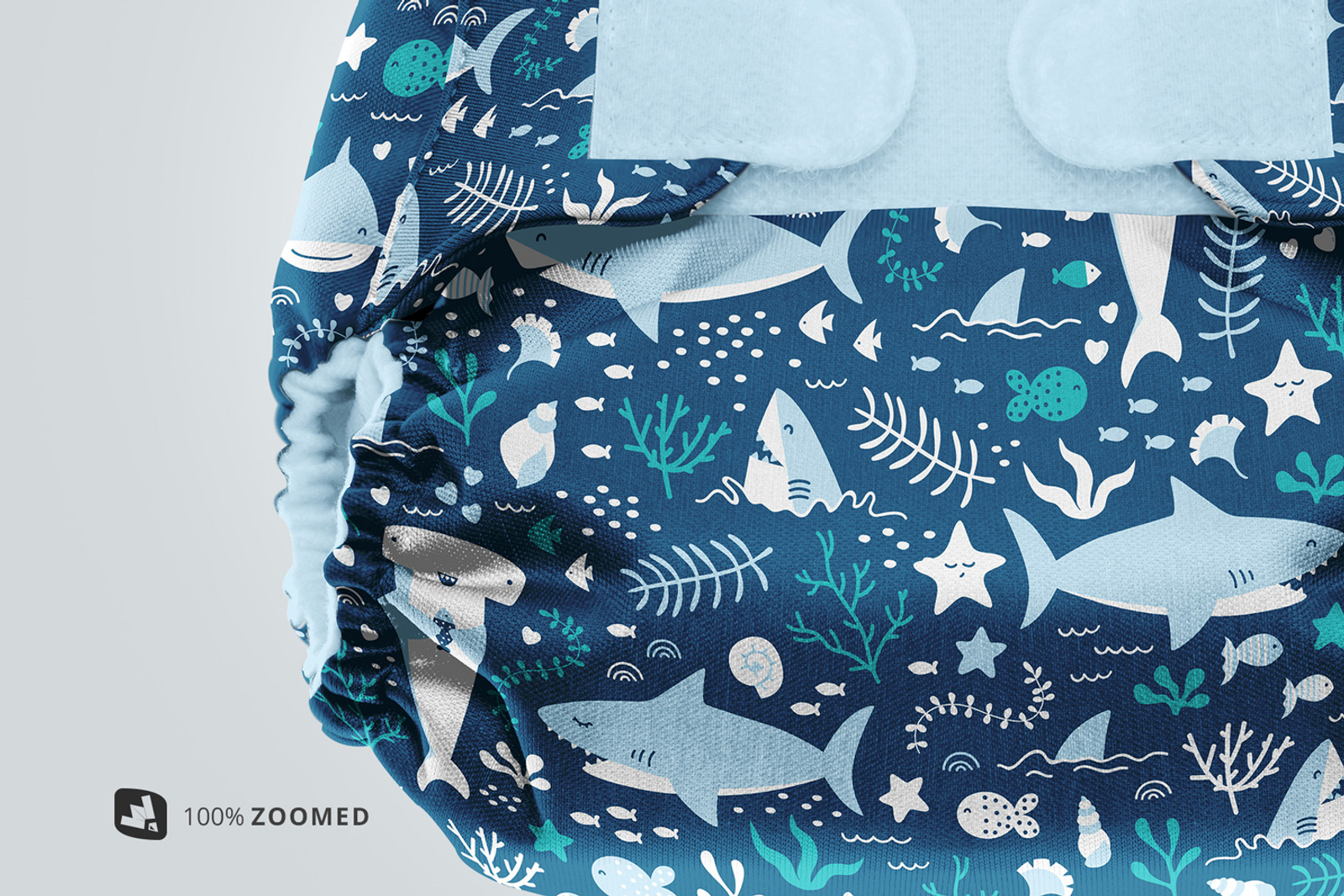 Reusable Velcro Cloth Diaper Mockup #265554 - TemplateMonster