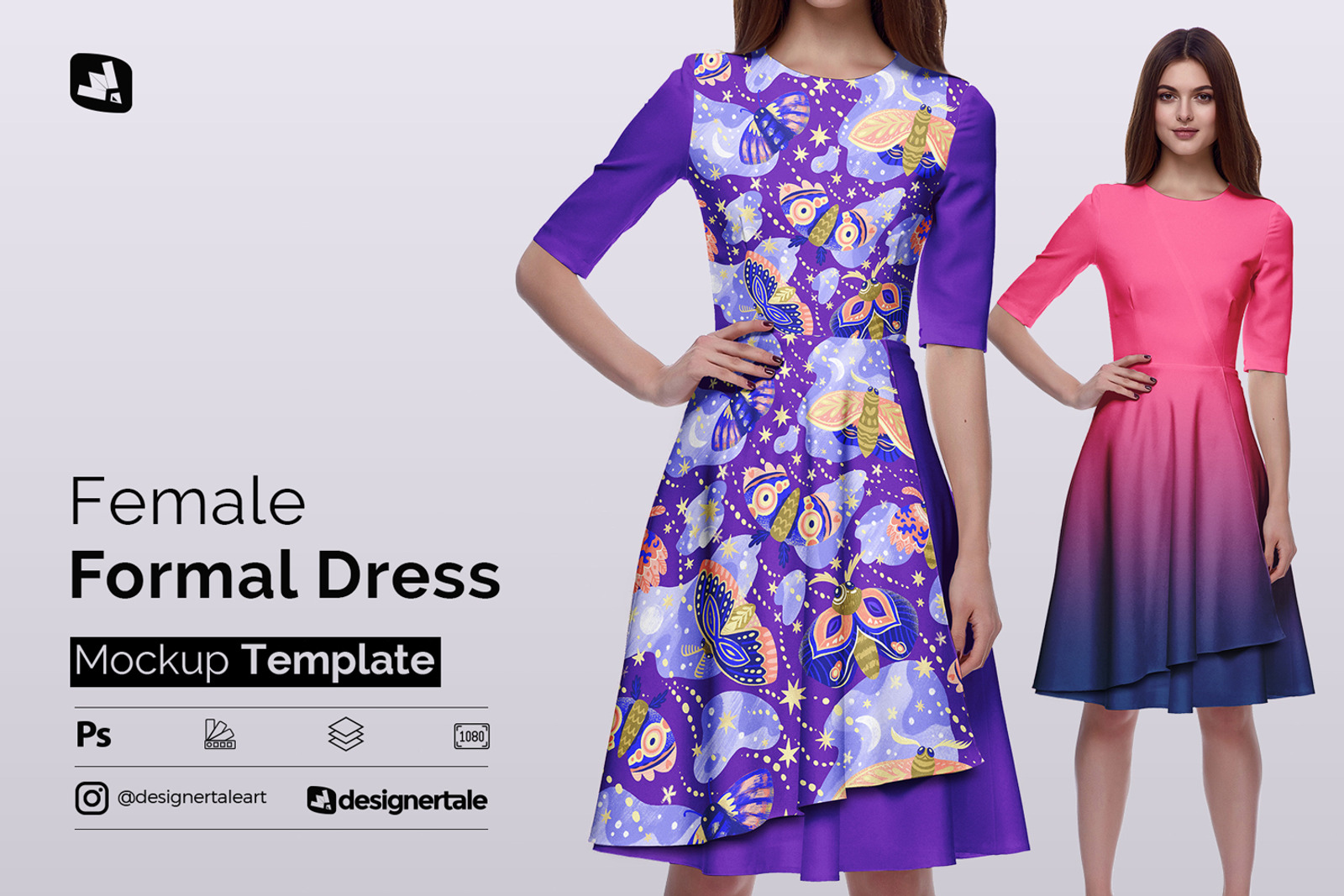 Female Formal Dress Mockup #270646 - TemplateMonster