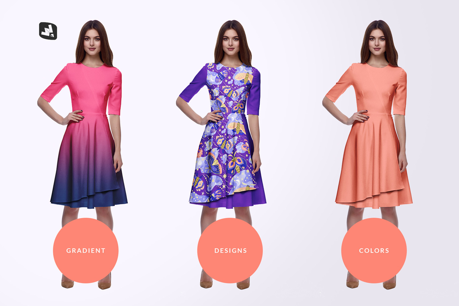 Female Formal Dress Mockup #270646 - TemplateMonster