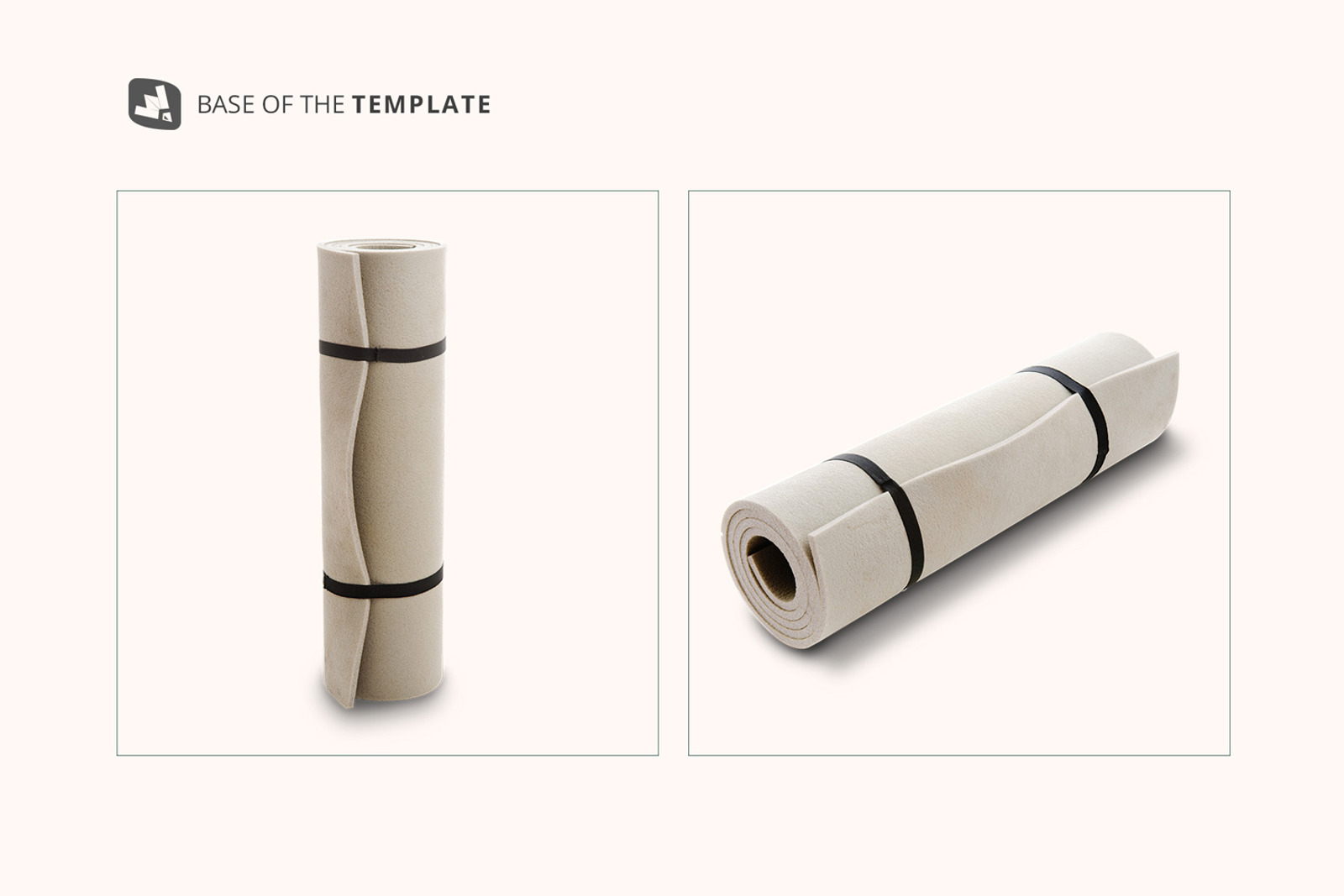 Rolled Up Yoga Mat Set Mockup #261658 - TemplateMonster