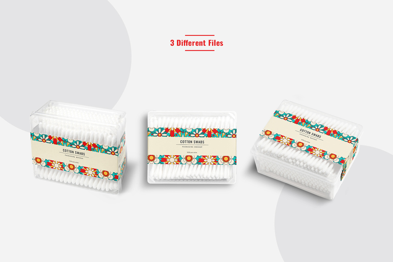 Cotton Swabs Pack Branding Mockup #247333 - TemplateMonster