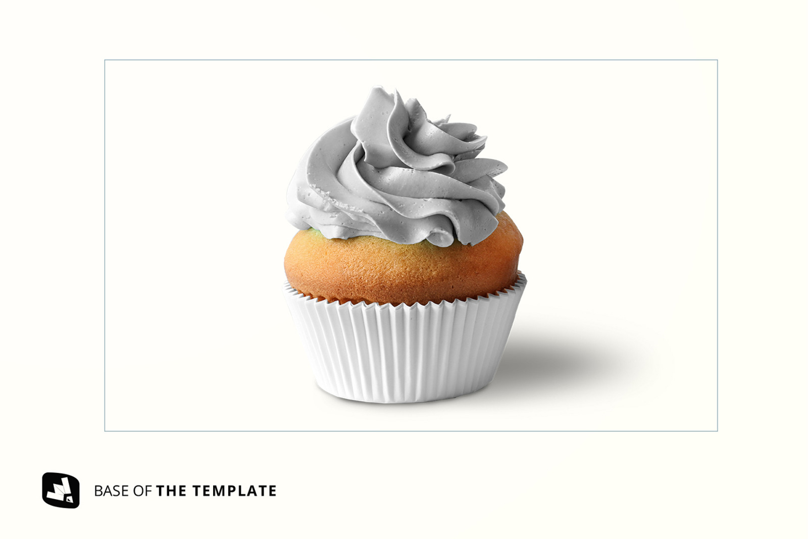 Frontview Cupcake Casing Mockup #271745 - TemplateMonster
