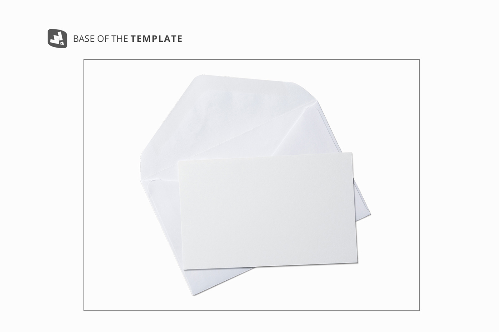 Rectangular Envelope & Card Mockup - TemplateMonster