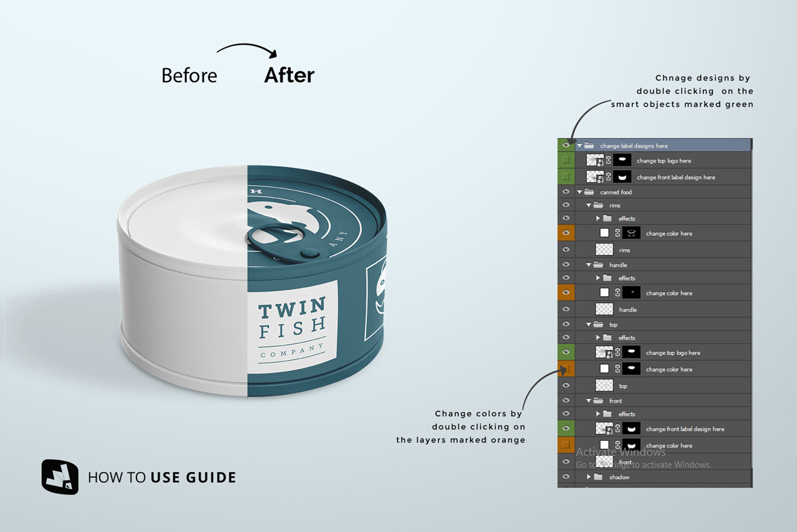 Circular Can Food Packaging Mockup #281727 - TemplateMonster
